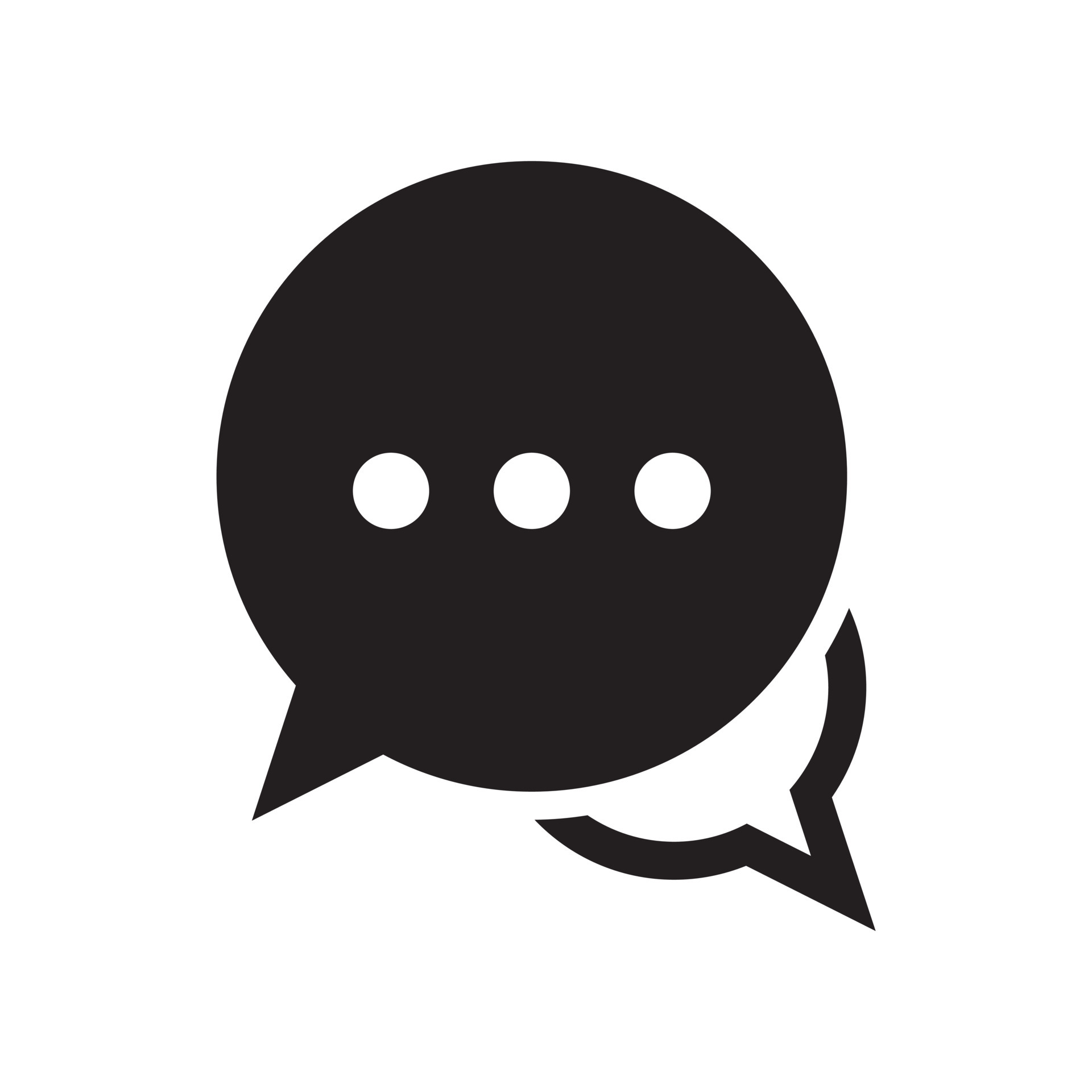 Chatting Message Icon Template Black Color Editable Chatting Message Icon Symbol Flat Vector