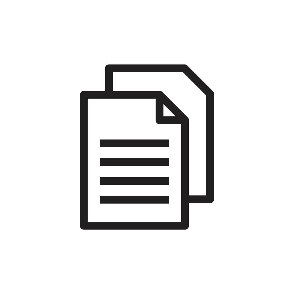 Copy content vector icon template black color editable. Copy content ...