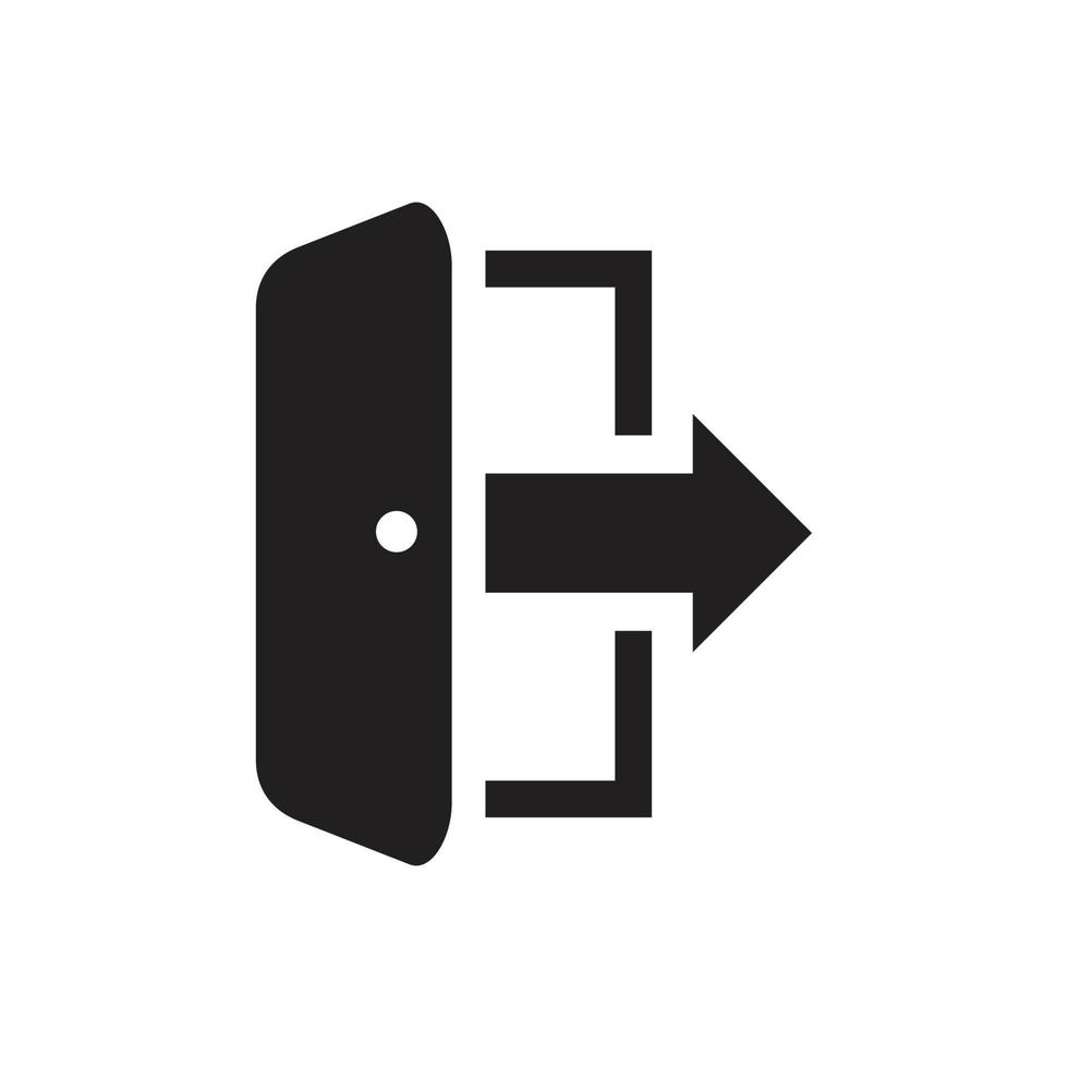 Vector logout Icon template black color editable. log out Icon symbol ... Vector logout Icon template black color editable. log out Icon symbol ...