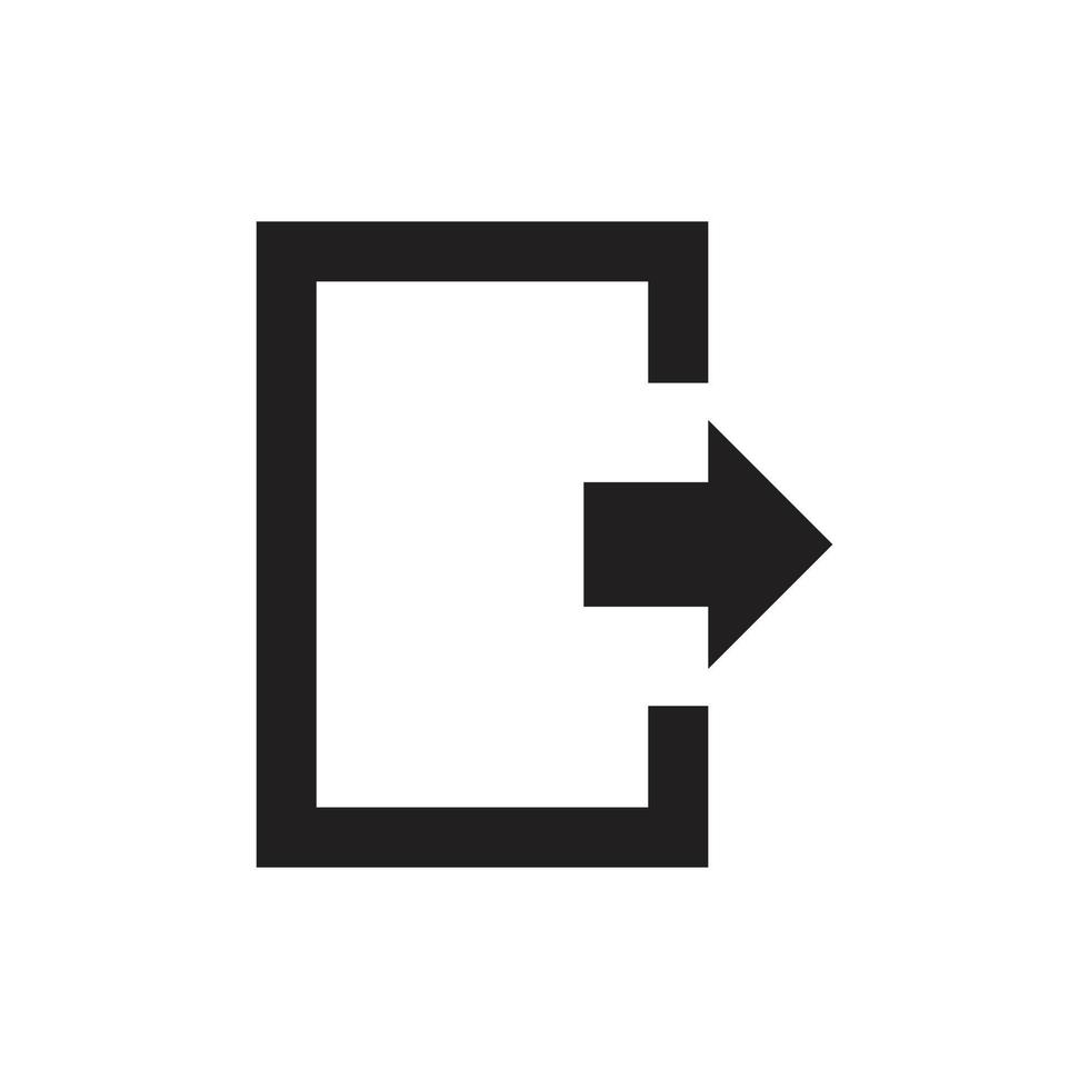 Vector logout Icon template black color editable. log out Icon symbol ... Vector logout Icon template black color editable. log out Icon symbol ...