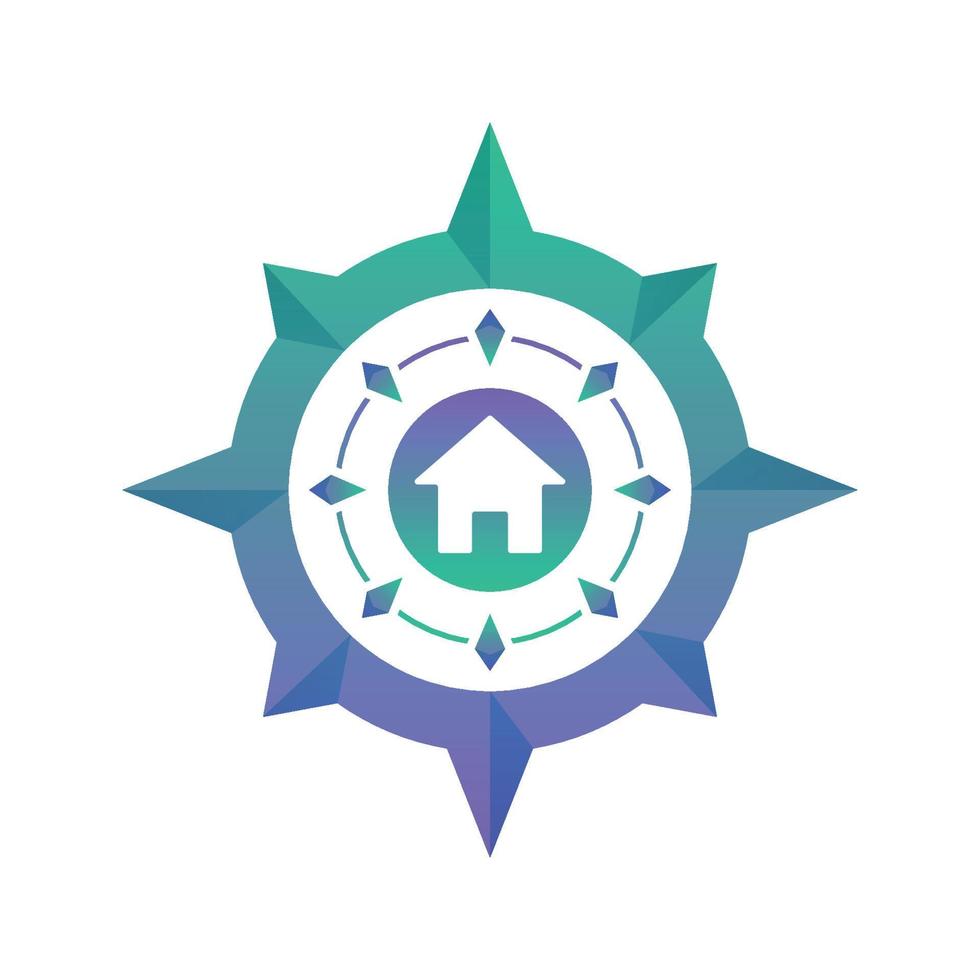 Home Compass Logo Element Design Template Icon 6694815 Vector Art At Vecteezy
