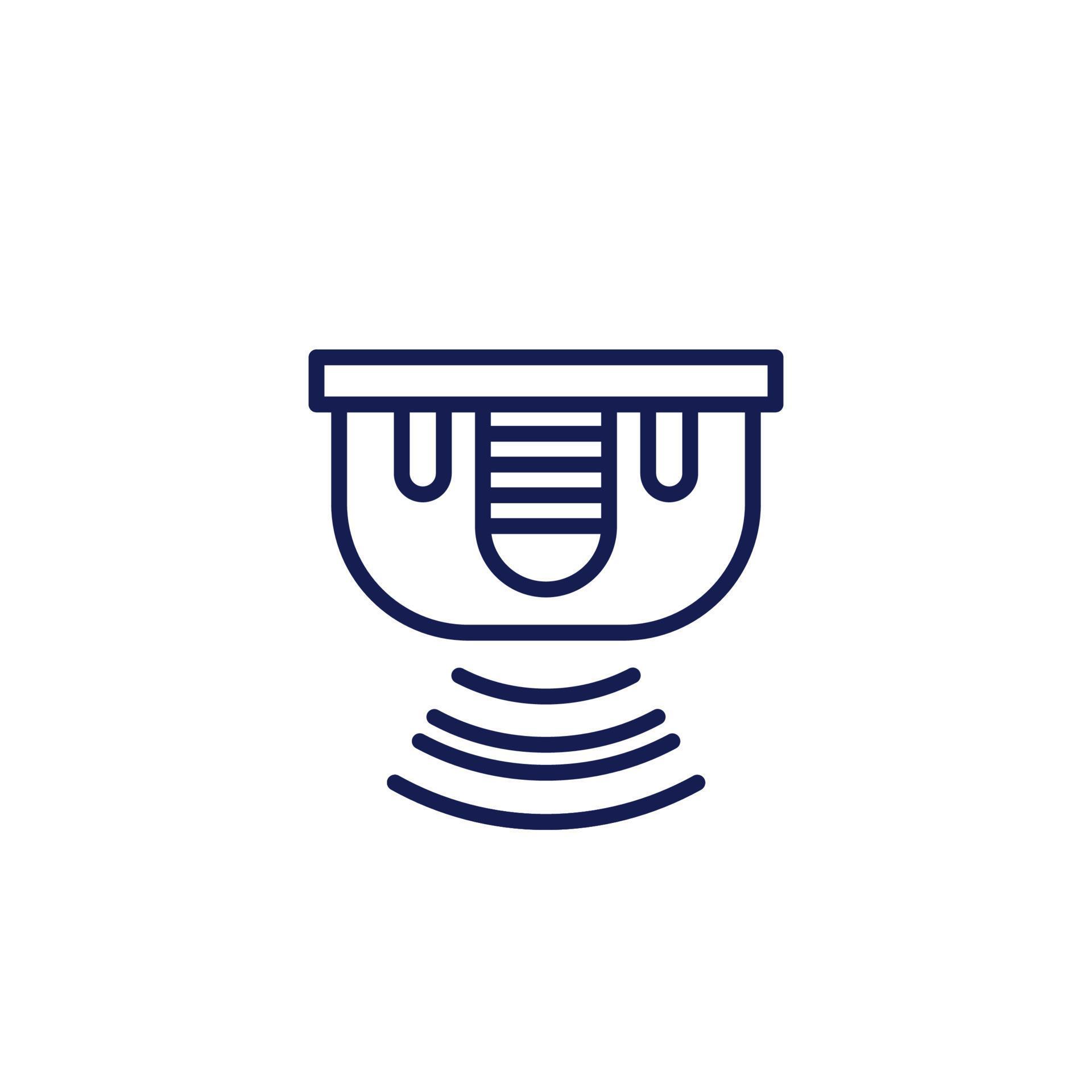 Sensor icon on white, line design 6727679 Vector Art at Vecteezy