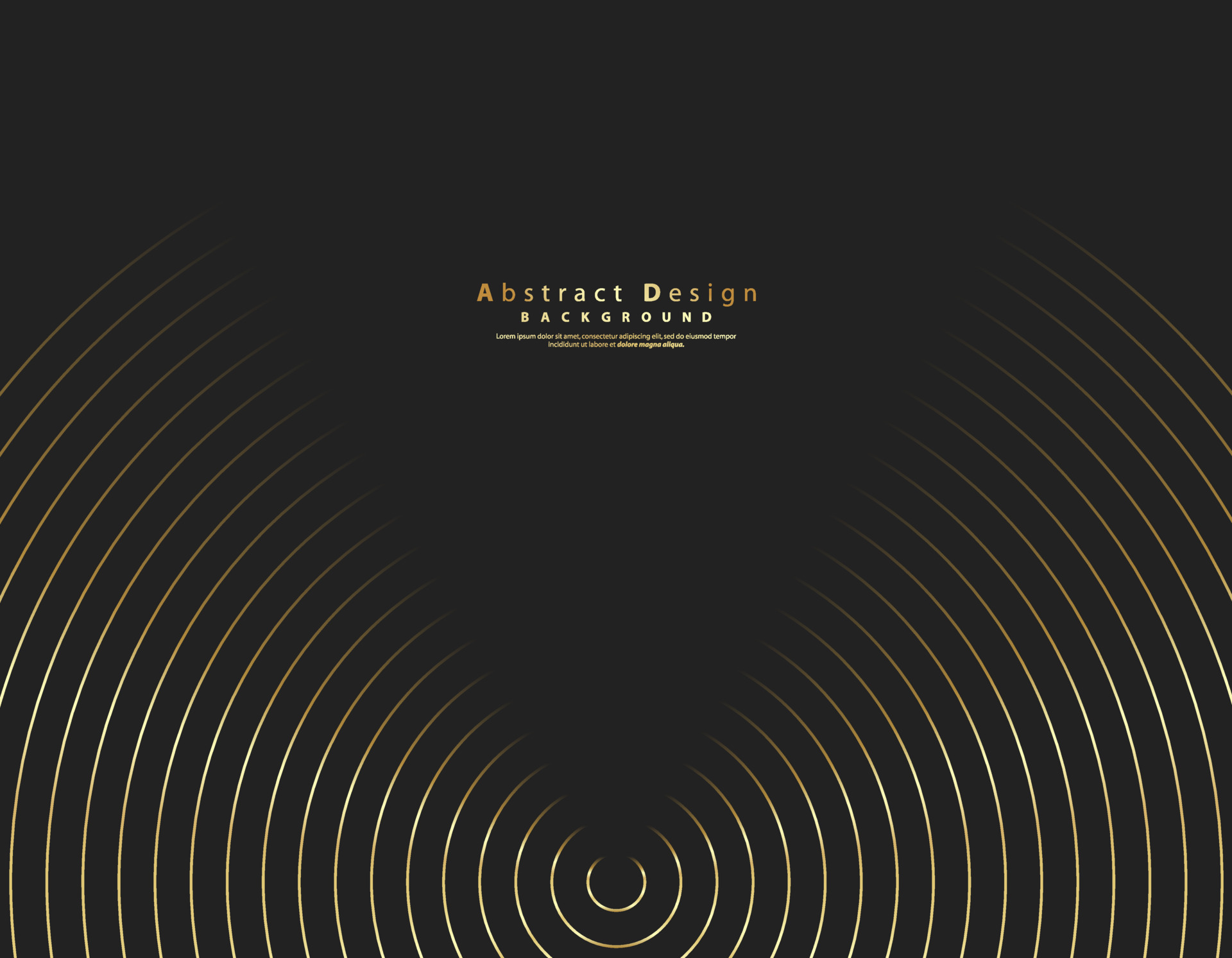 Circle Line Gold Color Background Abstract Round Pattern Vector Illustration 6732571 Vector