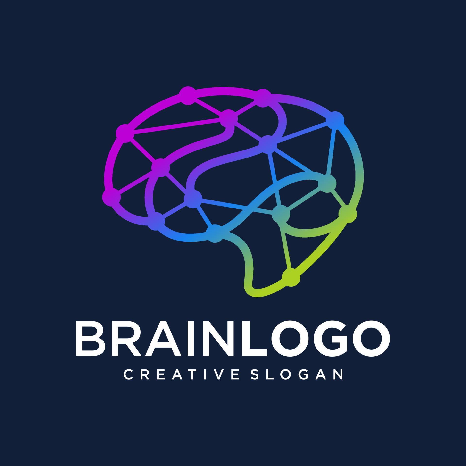 Brain Logo Design Vector Template 6735580 Vector Art at Vecteezy