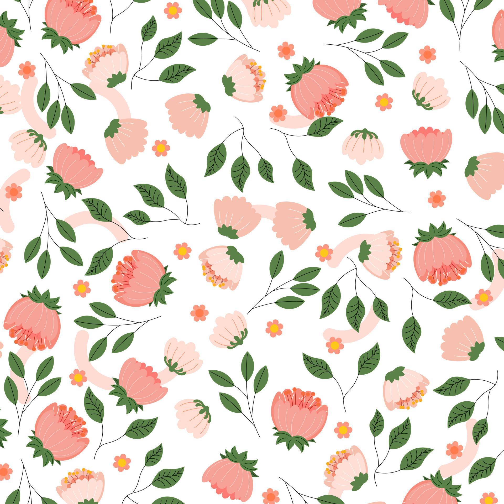 Abstract flower pattern background. Vector illustration. 6736725 Vector ...