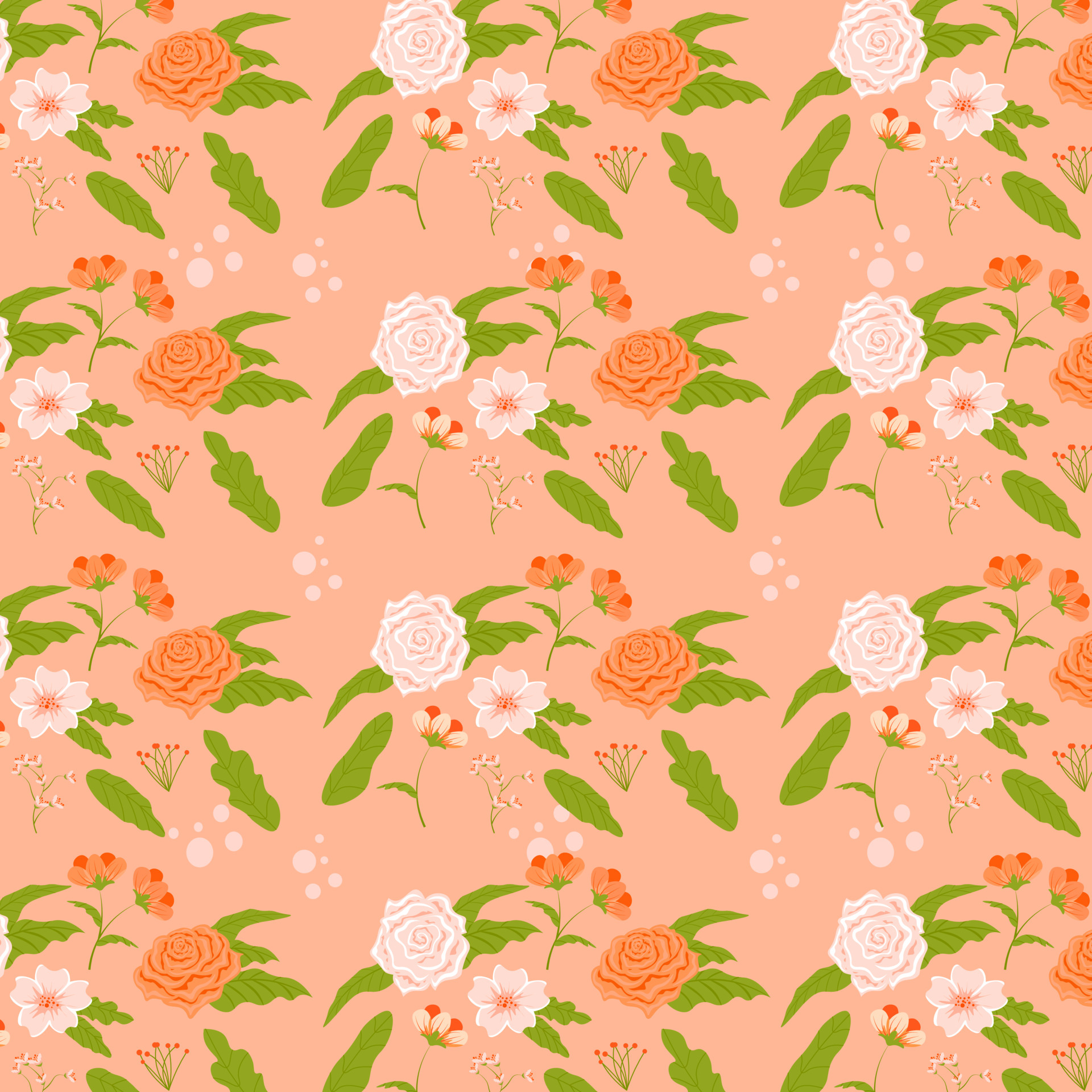 Abstract flower pattern background. Vector illustration. 6736760 Vector ...