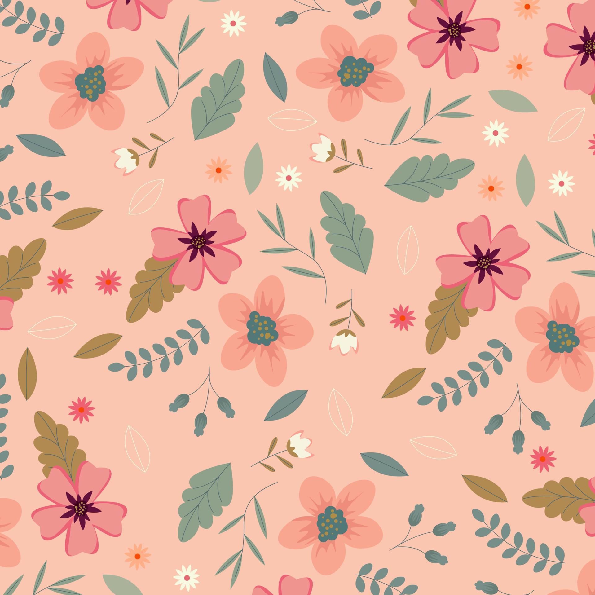Abstract flower pattern background. Vector illustration. 6736848 Vector ...