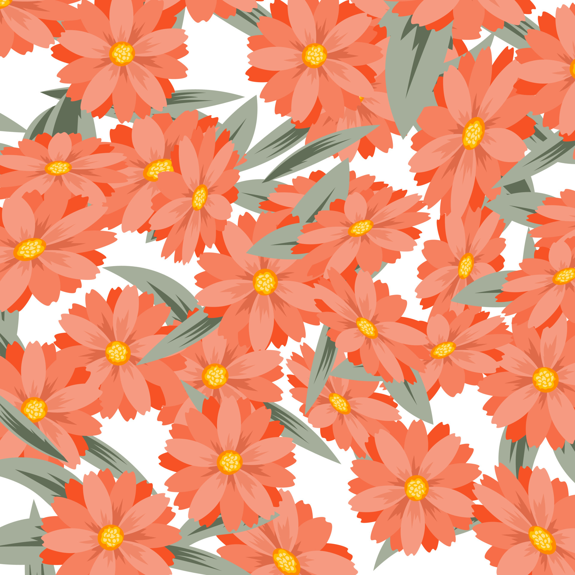 Abstract flower pattern background. Vector illustration. 6736861 Vector ...