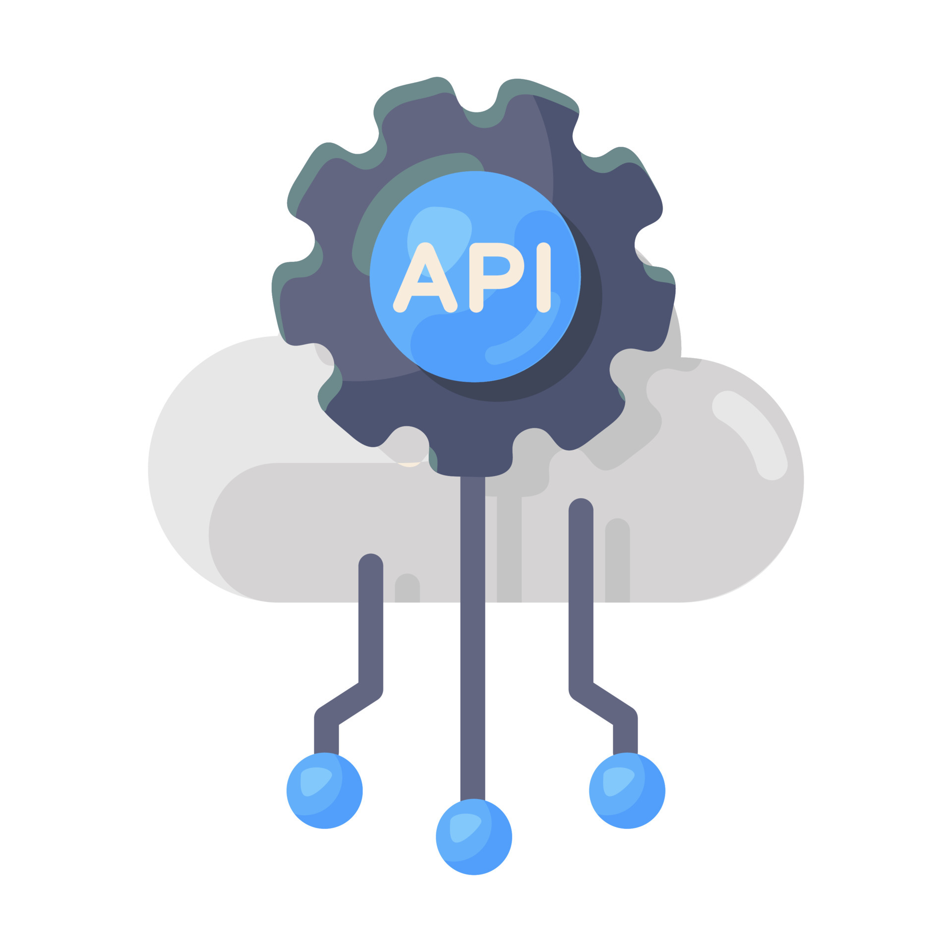 Icon of application programming interface, api interface in flat style ... Icon of application programming interface, api interface in flat style ...