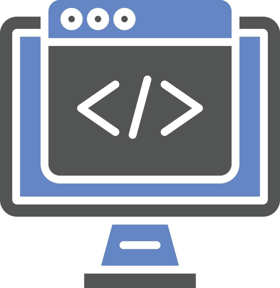 Programming Icon Style 6745795 Vector Art at Vecteezy