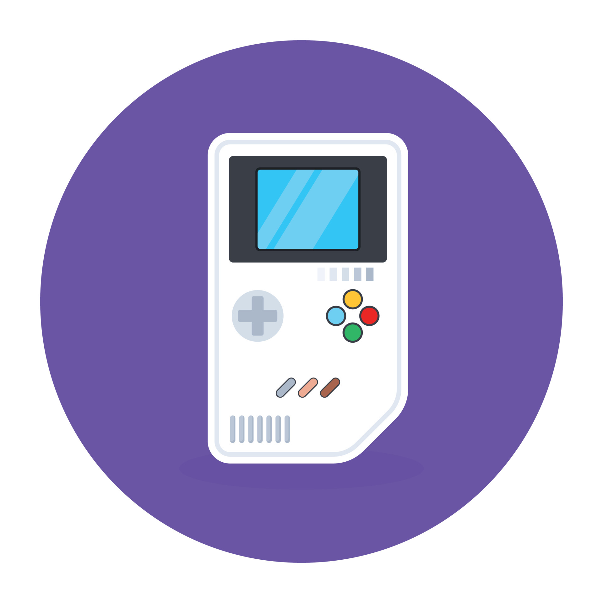 A video game vector style, flat rounded icon 6746919 Vector Art at Vecteezy