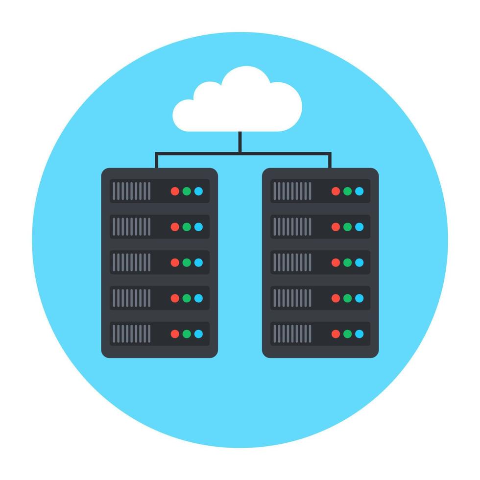 Big data in modern flat rounded style 6747835 Vector Art at Vecteezy