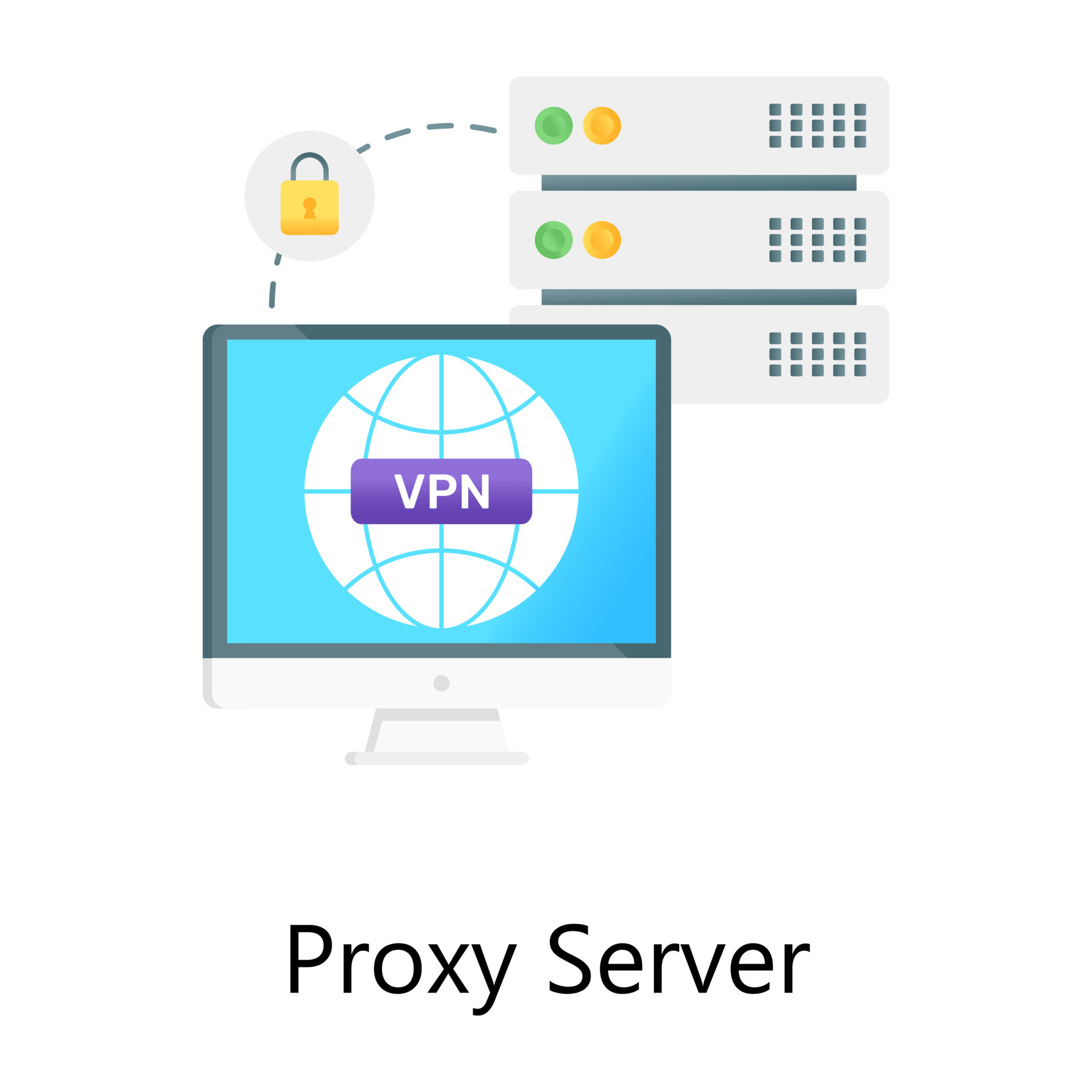 A proxy server icon, editable design style 6748203 Vector Art at Vecteezy