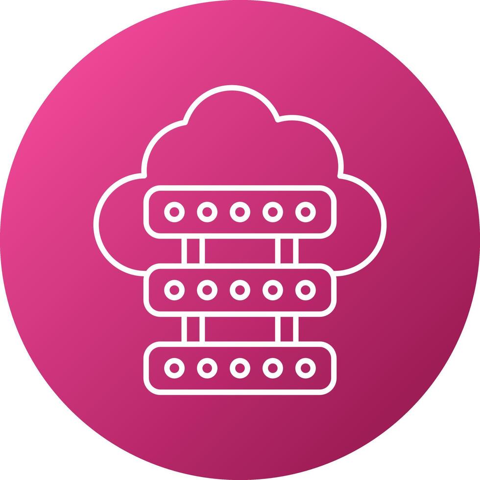 Cloud Server Icon Style 6753725 Vector Art at Vecteezy