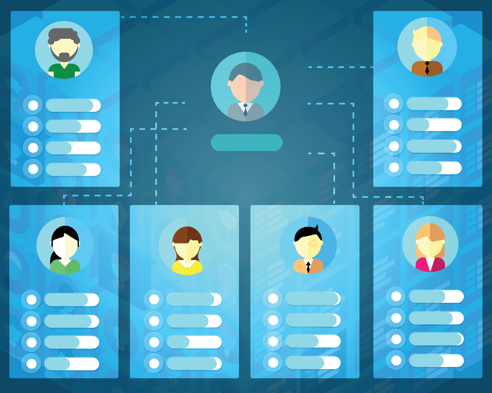 Digital database screen of human data vector 6762351 Vector Art at Vecteezy