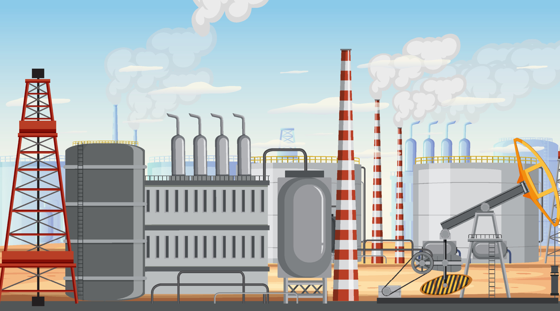 Petroleum industry scene concept 6766704 Vector Art at Vecteezy Petroleum industry scene concept 6766704 Vector Art at Vecteezy