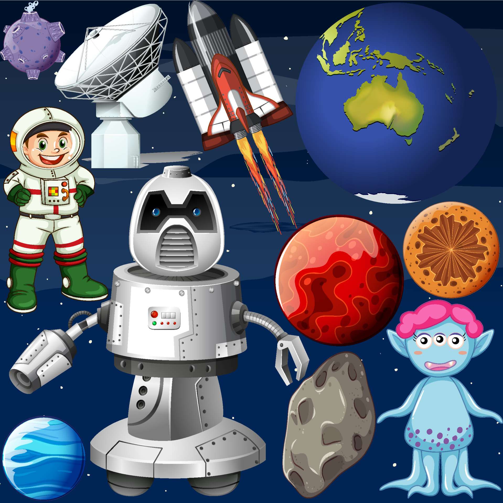 Conjunto De Objetos Espaciales En El Espacio 6772195 Vector En Vecteezy conjunto-de-objetos-espaciales-en-el-espacio-6772195-vector-en-vecteezy