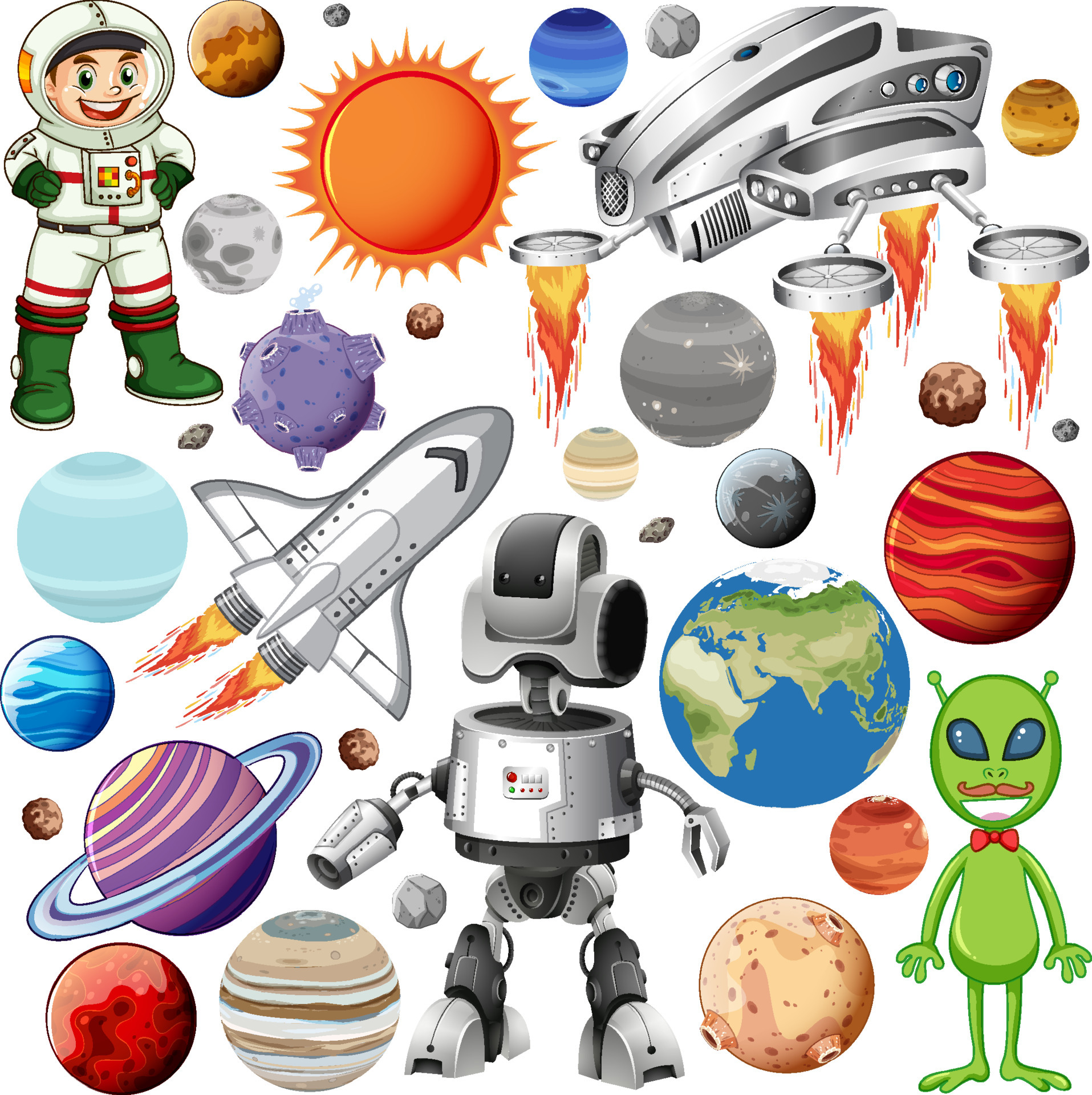 Space Science Clip Art