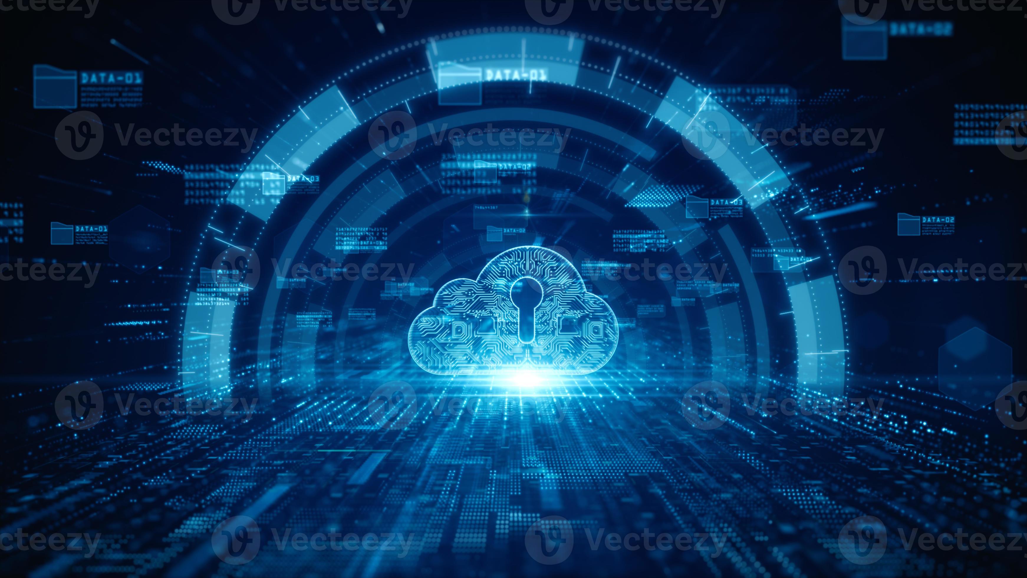 Cloud Computing Of Cyber Security Of Digital Data Network Protection High Speed Connection Data