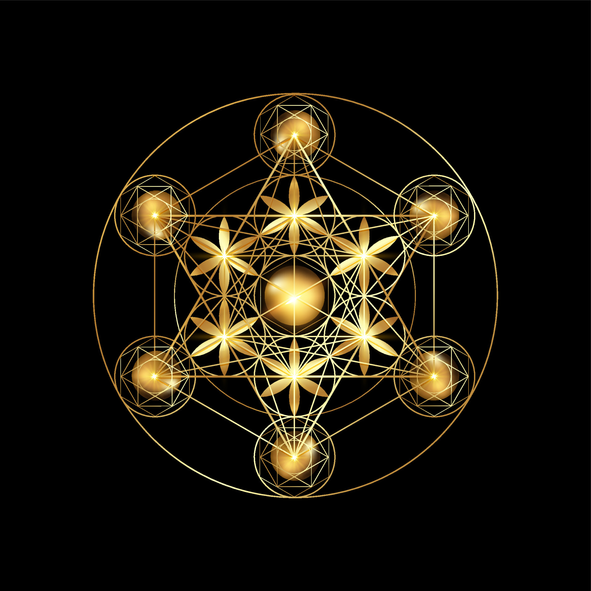 Metatron's Cube, Flower of Life. Gold Sacred geometry. Mystic golden ... Metatron's Cube, Flower of Life. Gold Sacred geometry. Mystic golden ...