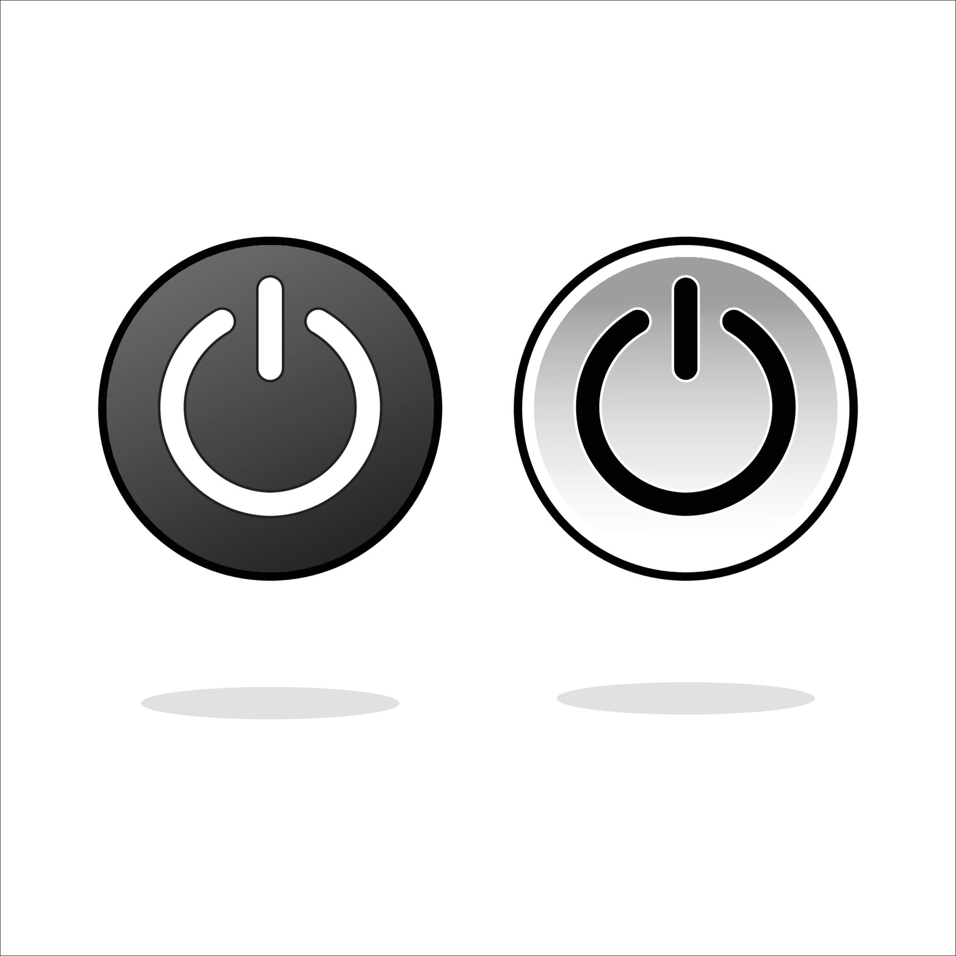 Power button icon vector on off Good for power off button or power icon ...