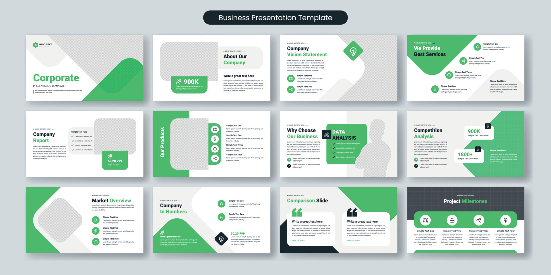 Creative business presentation slides template design. Use for modern ... Creative business presentation slides template design. Use for modern ...