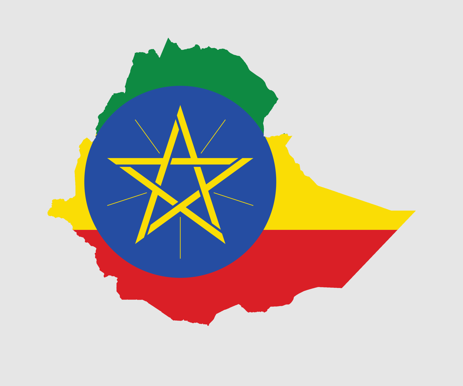 Map and flag of Ethiopia 6793949 Vector Art at Vecteezy