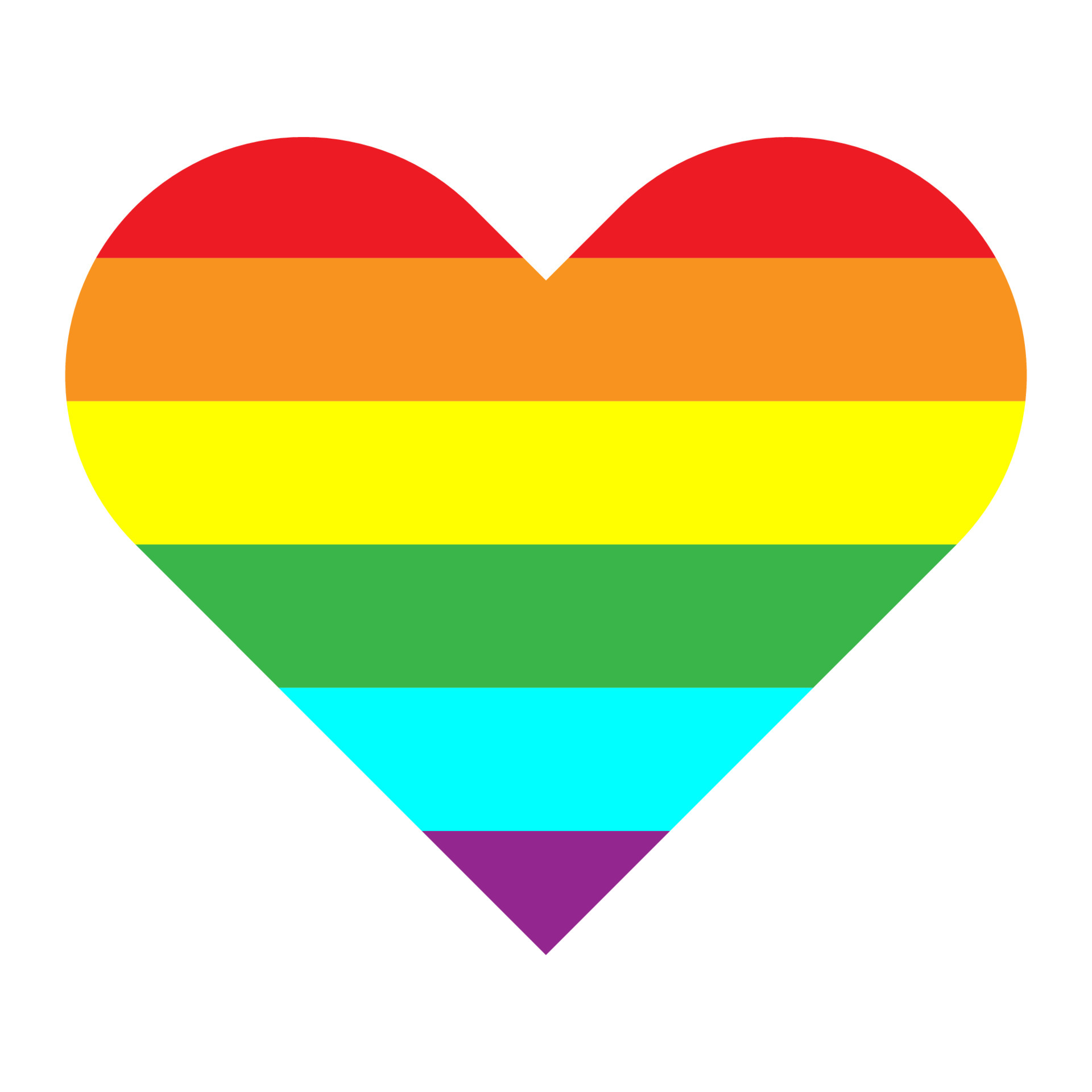 Lgbt Rainbow Color In Heart Shape For Template Banner And Background
