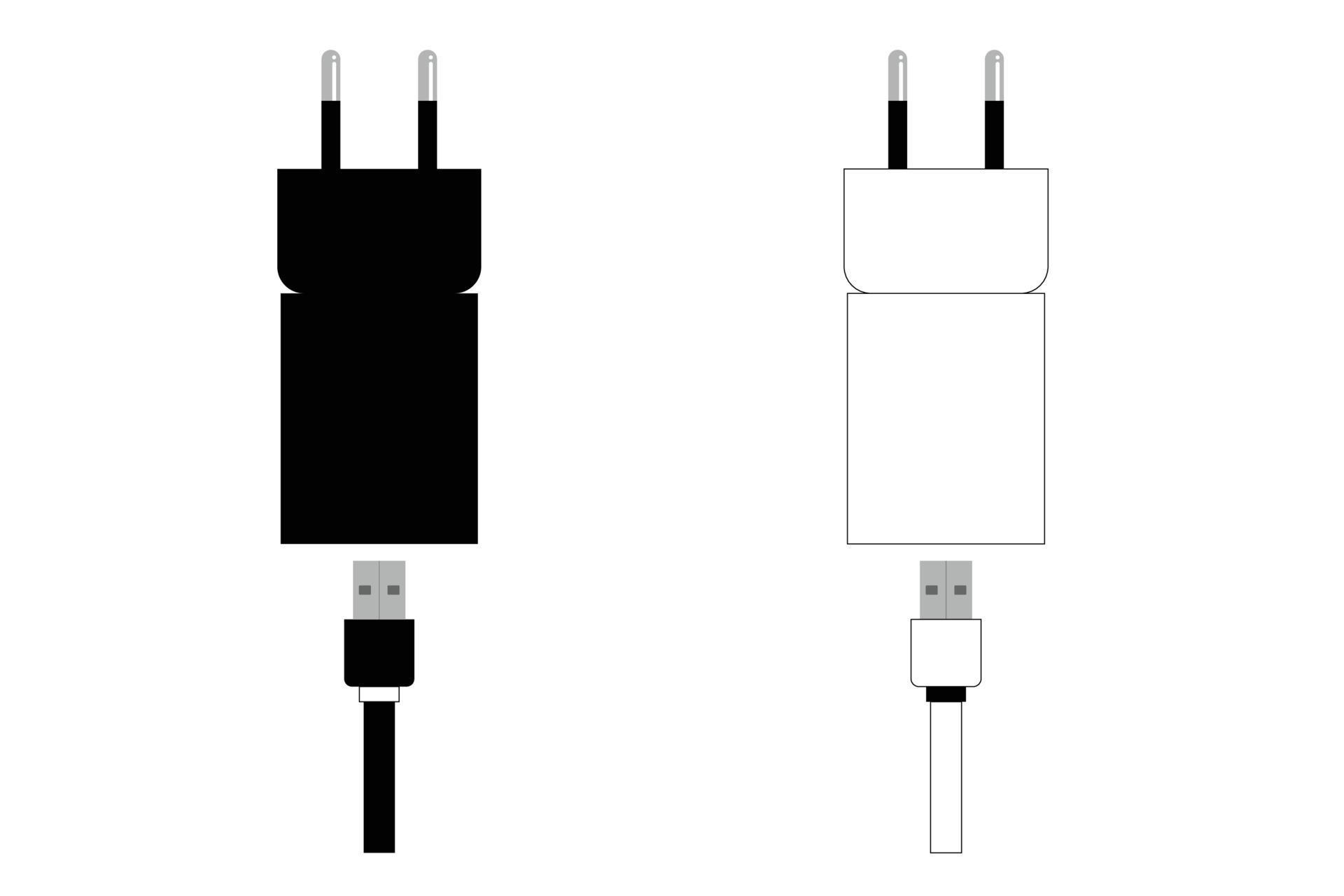 vector charging cable 6798921 Vector Art at Vecteezy