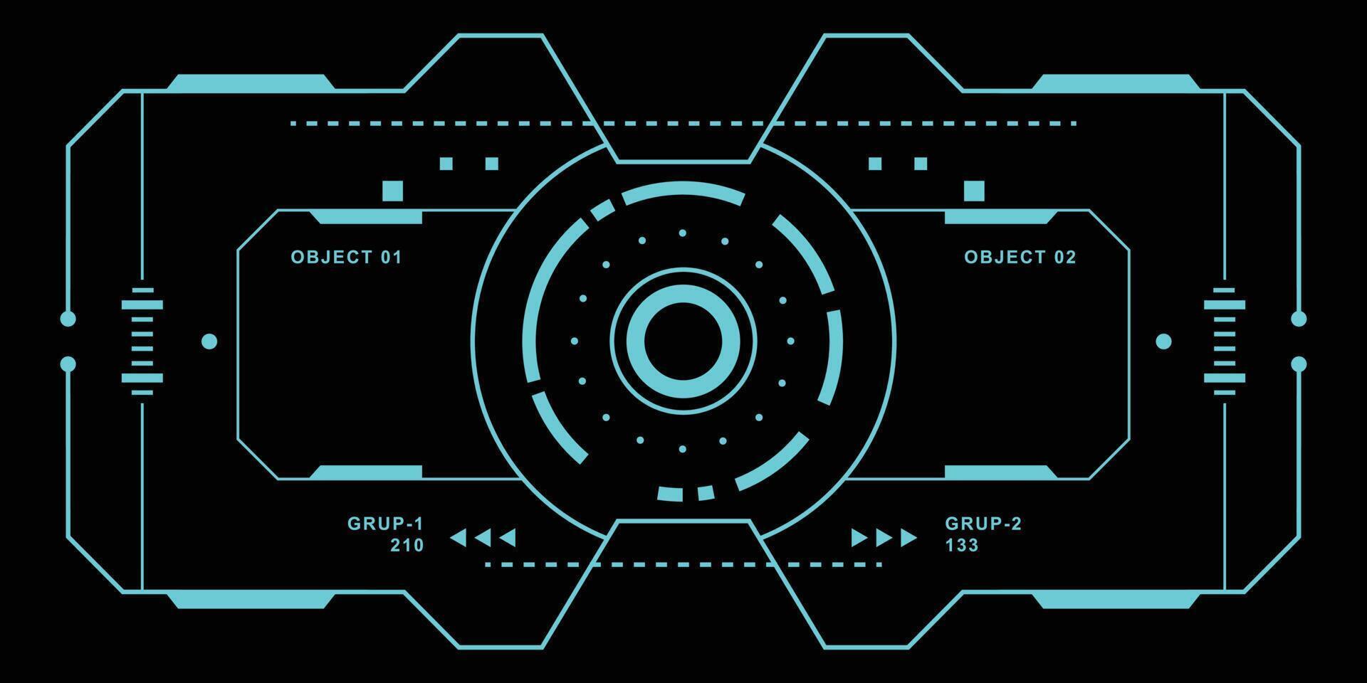 HUD futuristic display with detail. sci-fi monitor screen. Vector ... HUD futuristic display with detail. sci-fi monitor screen. Vector ...