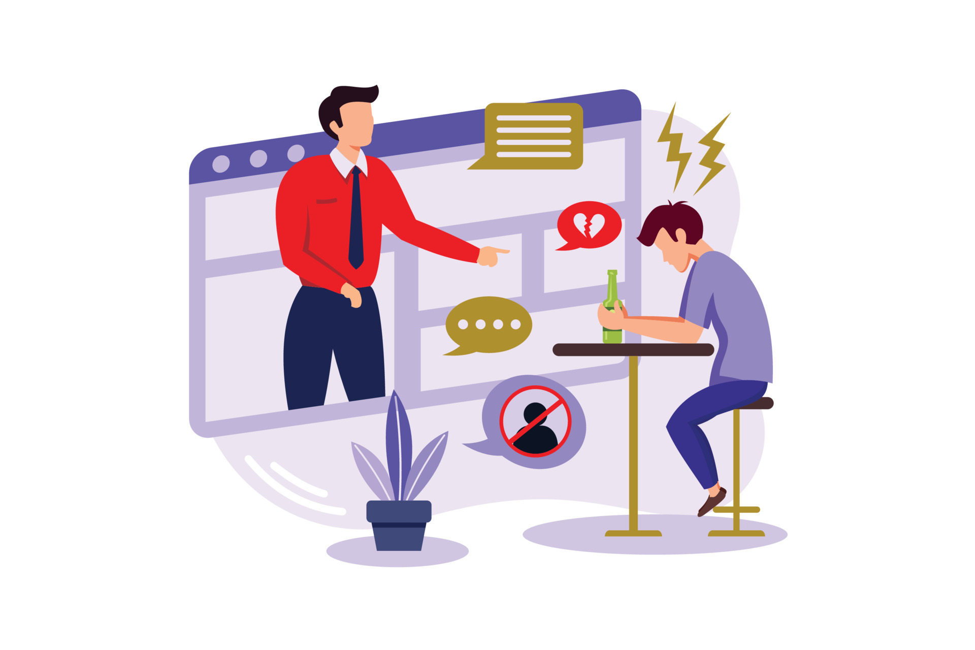 Internet Criticism illustration exclusive design inspiration 6800455 ...