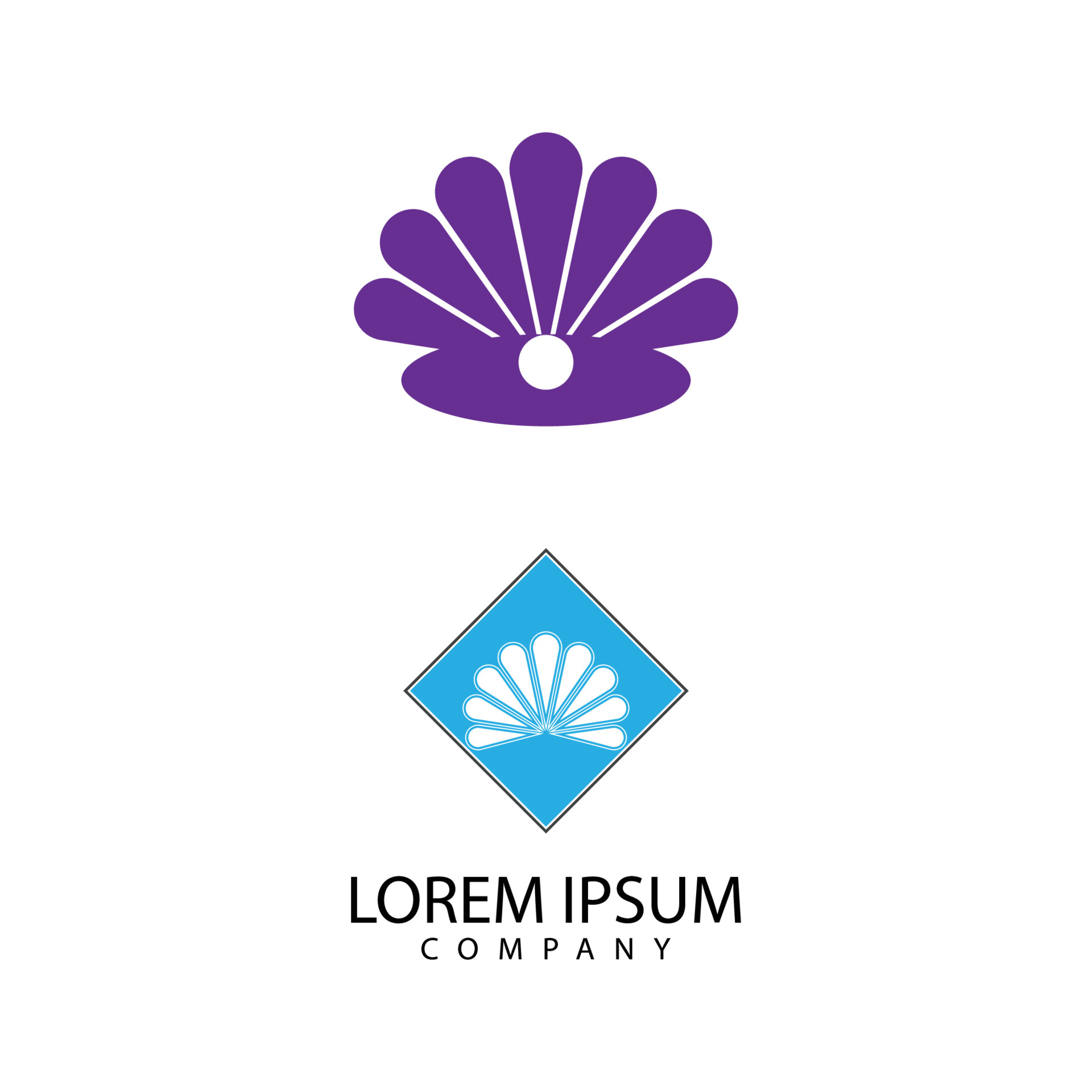 Shell logo illustration vector flat design 6813518 Vector Art at Vecteezy