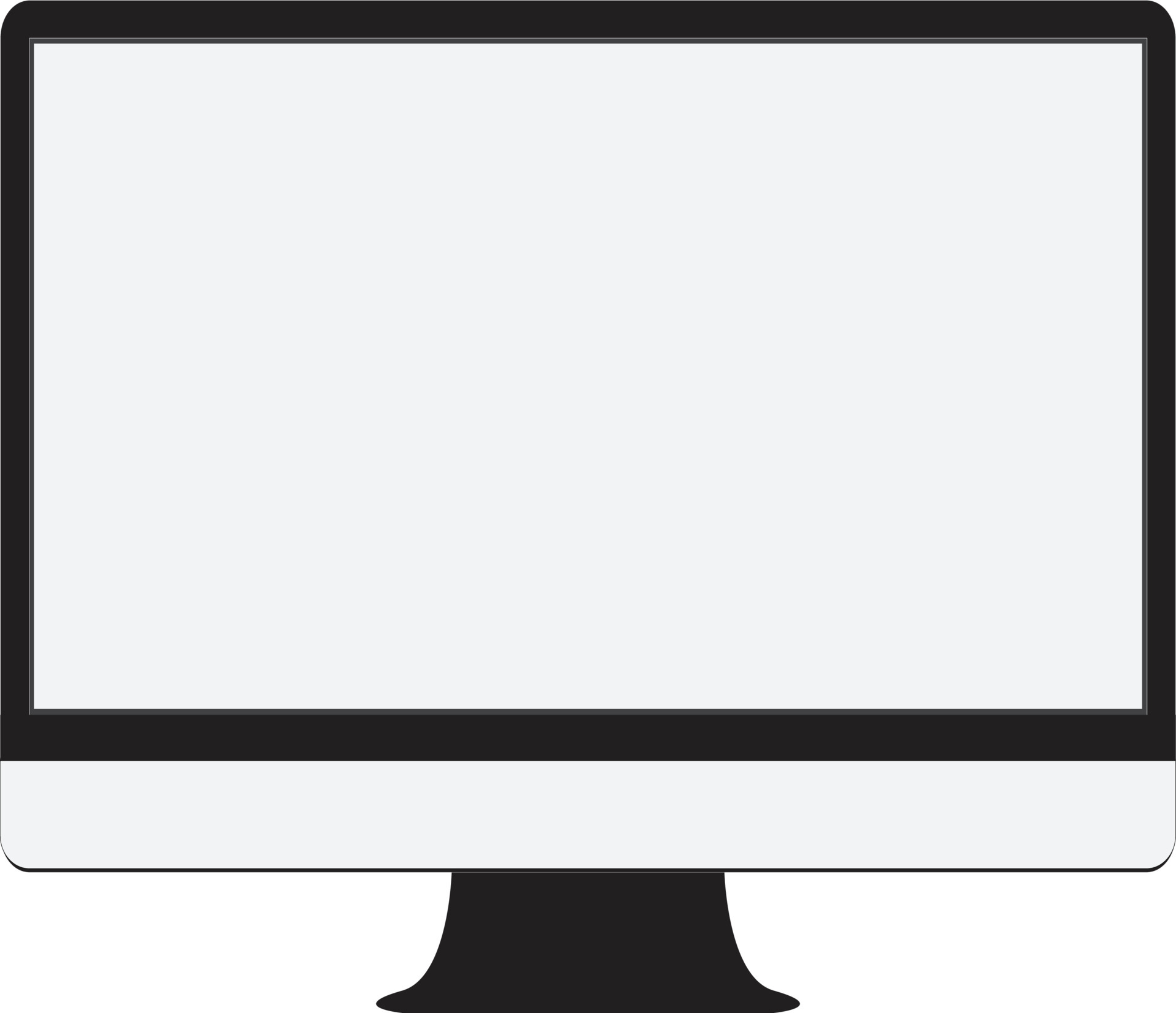 computer monitor. computer monitor sign. flat design style. 6816913 ...