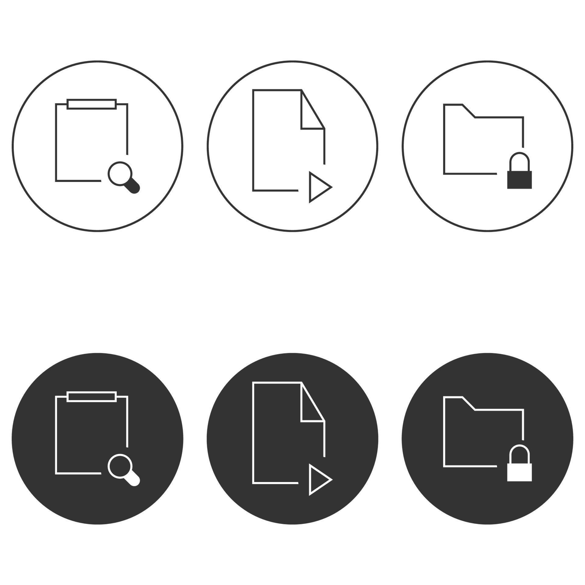 Vector illustration on the theme document 6819126 Vector Art at Vecteezy