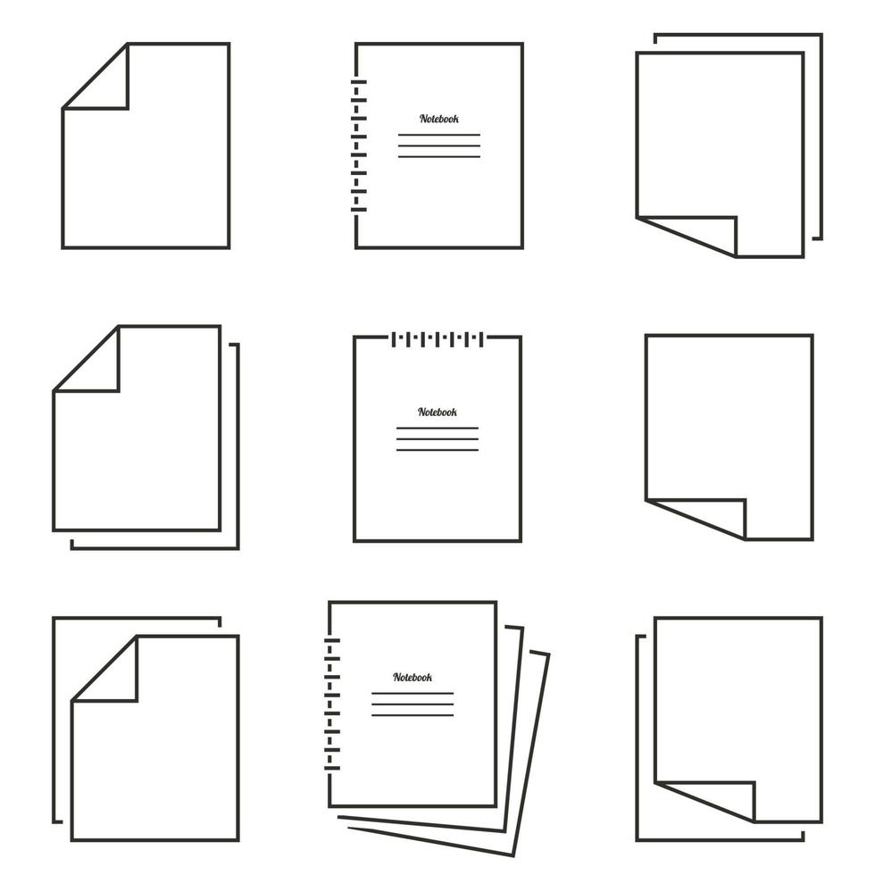 Vector illustration on the theme document 6819382 Vector Art at Vecteezy