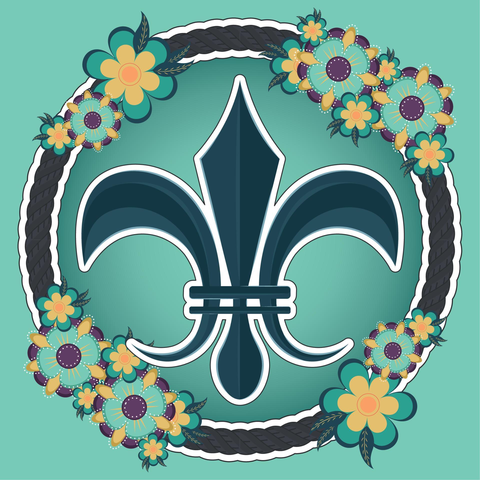Fleur de lis. Medieval heraldry decoration - Vector 6824153 Vector Art ...