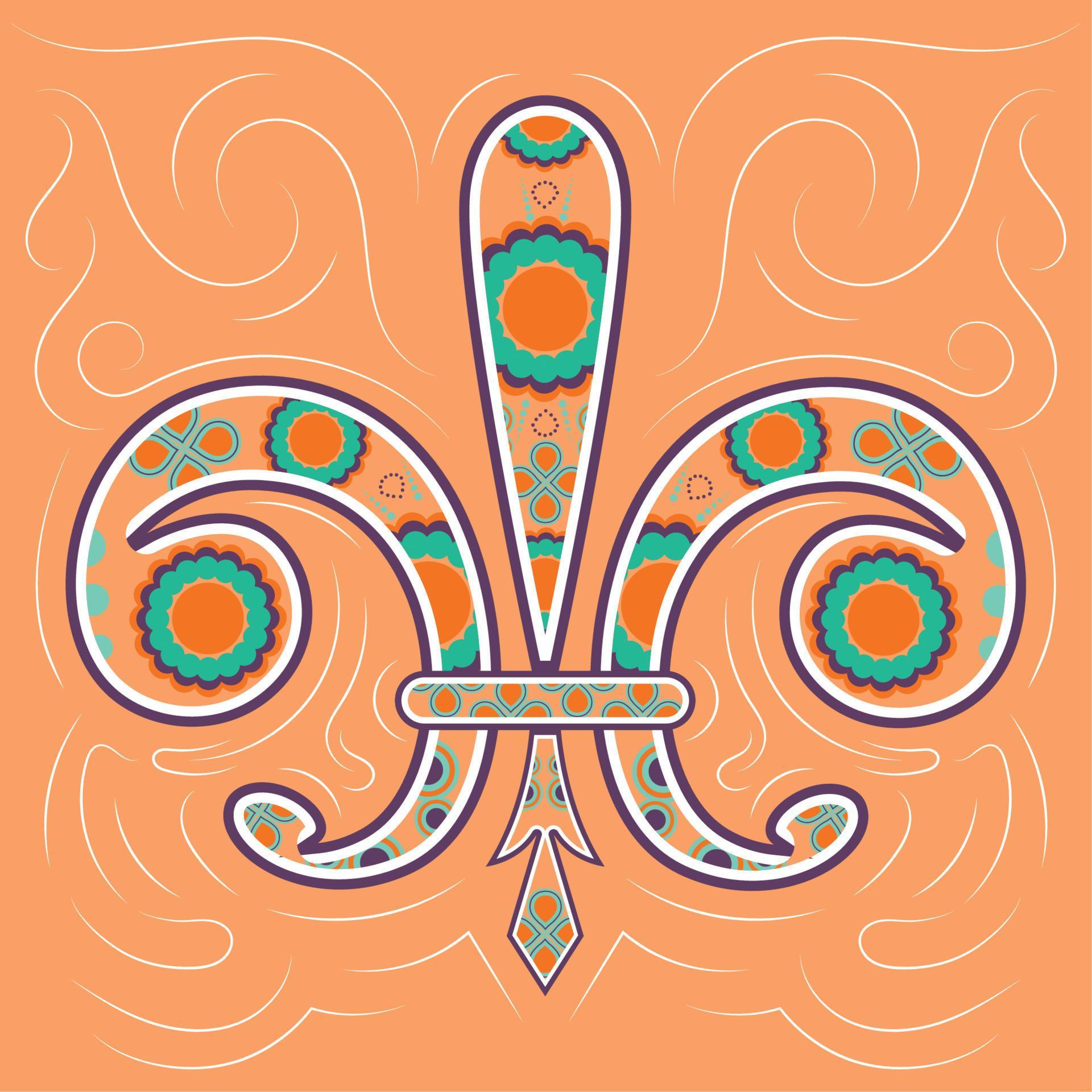 Fleur de lis. Medieval heraldry decoration - Vector 6824166 Vector Art ...