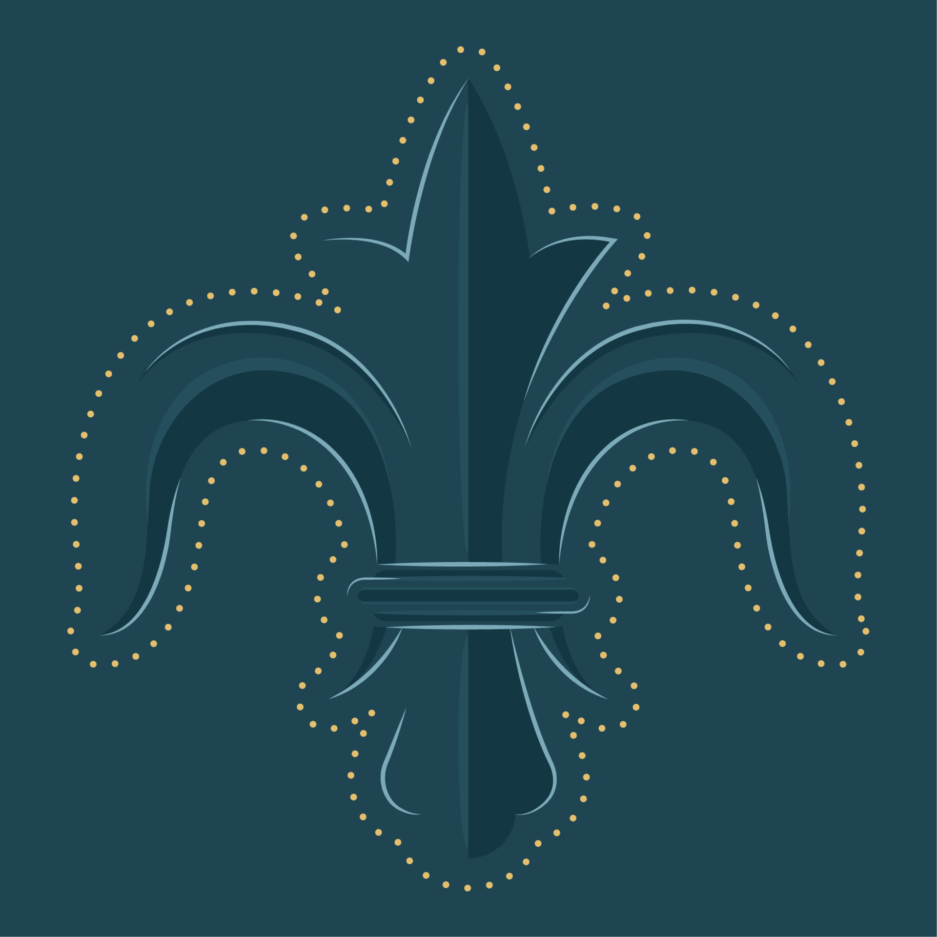 Fleur de lis. Medieval heraldry decoration - Vector 6824203 Vector Art ...