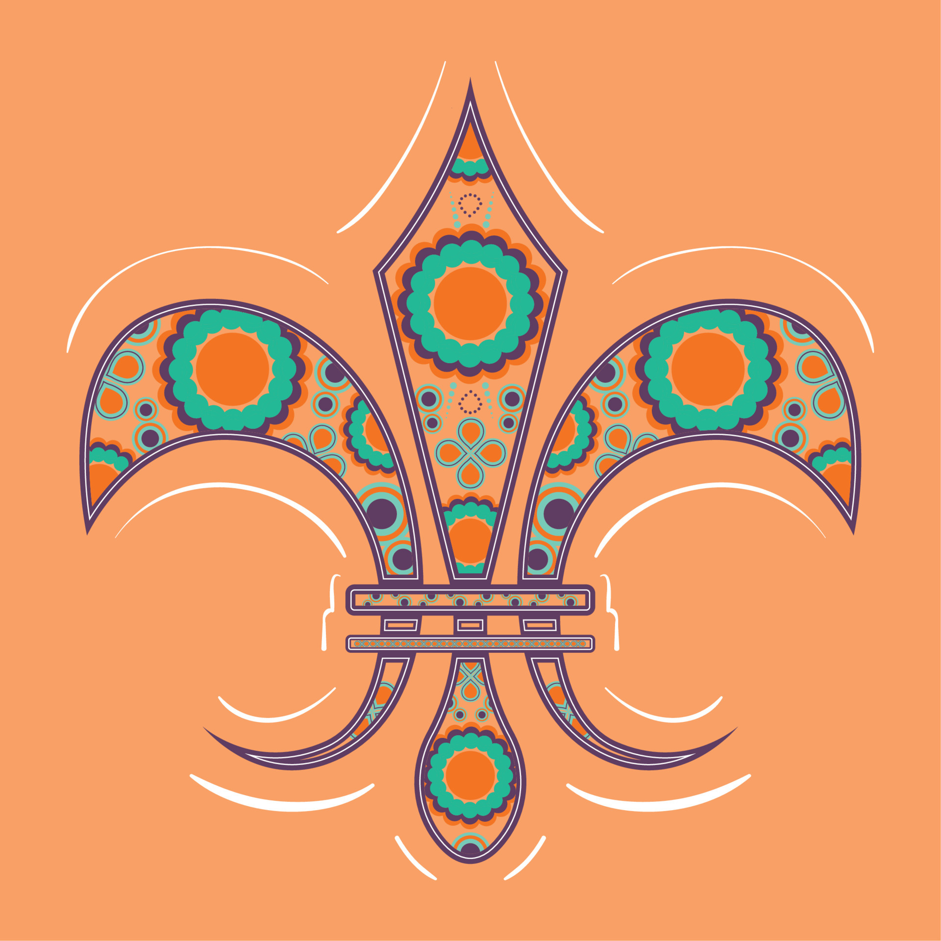 Fleur de lis. Medieval heraldry decoration - Vector 6824205 Vector Art ...