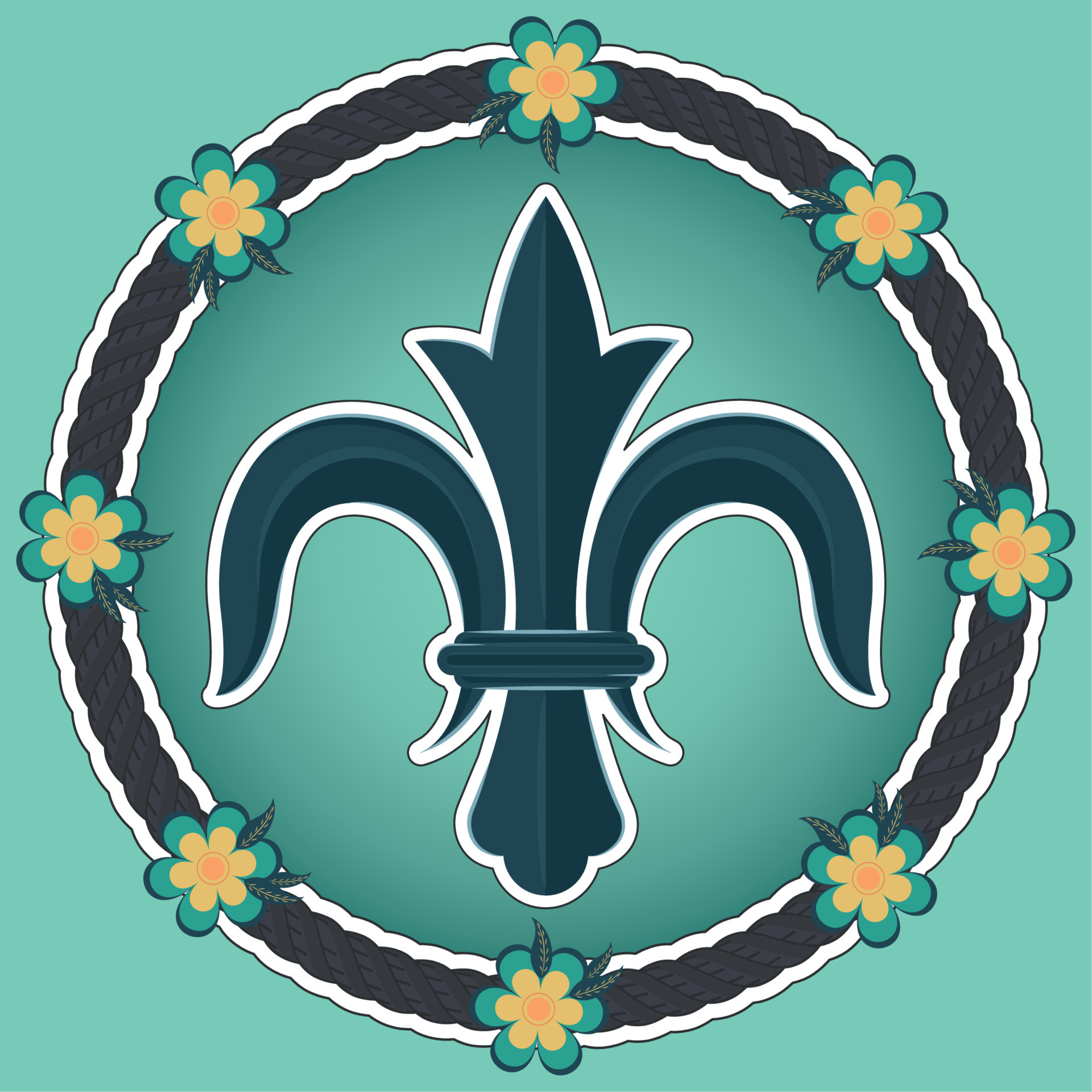 Fleur de lis. Medieval heraldry decoration - Vector 6824208 Vector Art ...