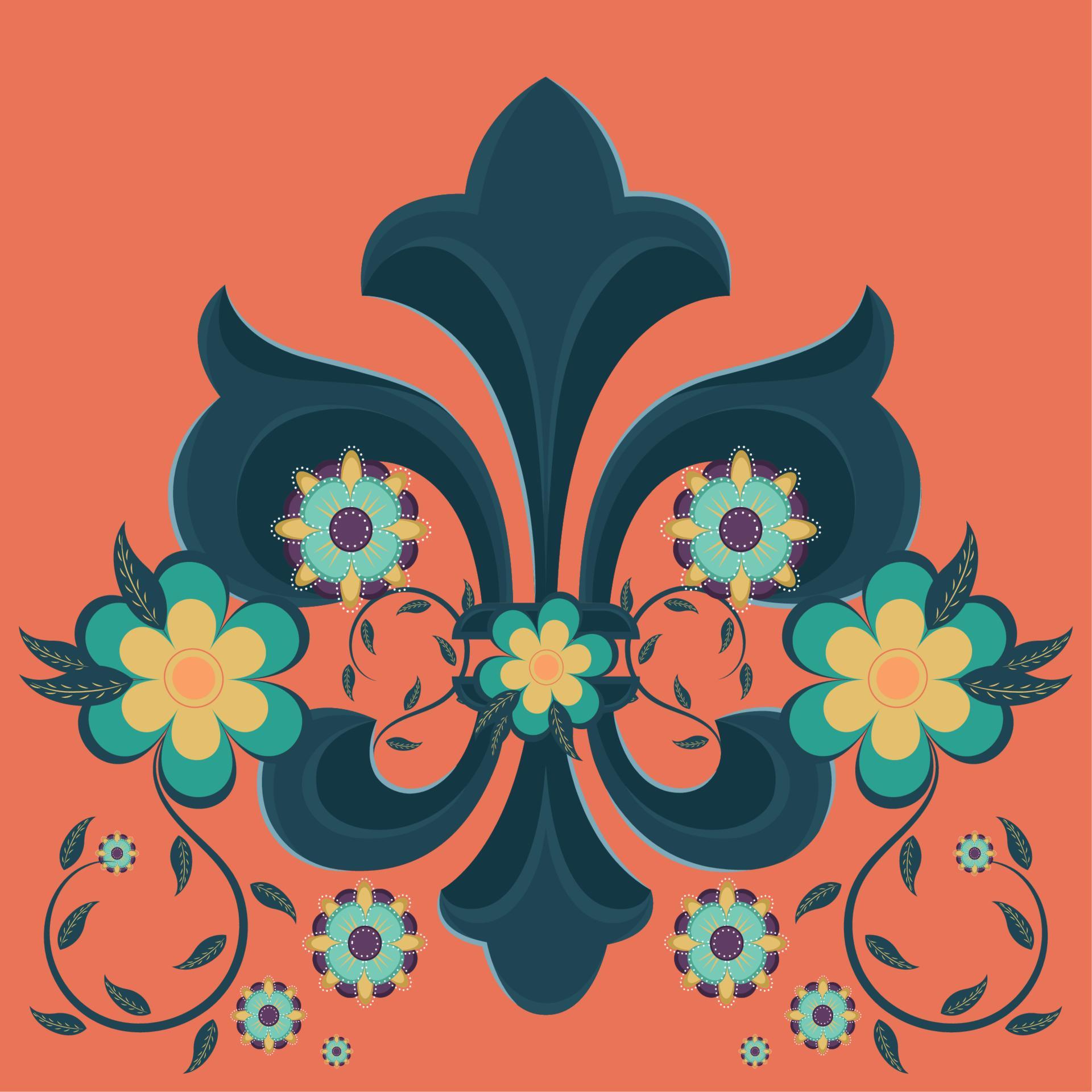 Fleur de lis. Medieval heraldry decoration - Vector 6824209 Vector Art ...