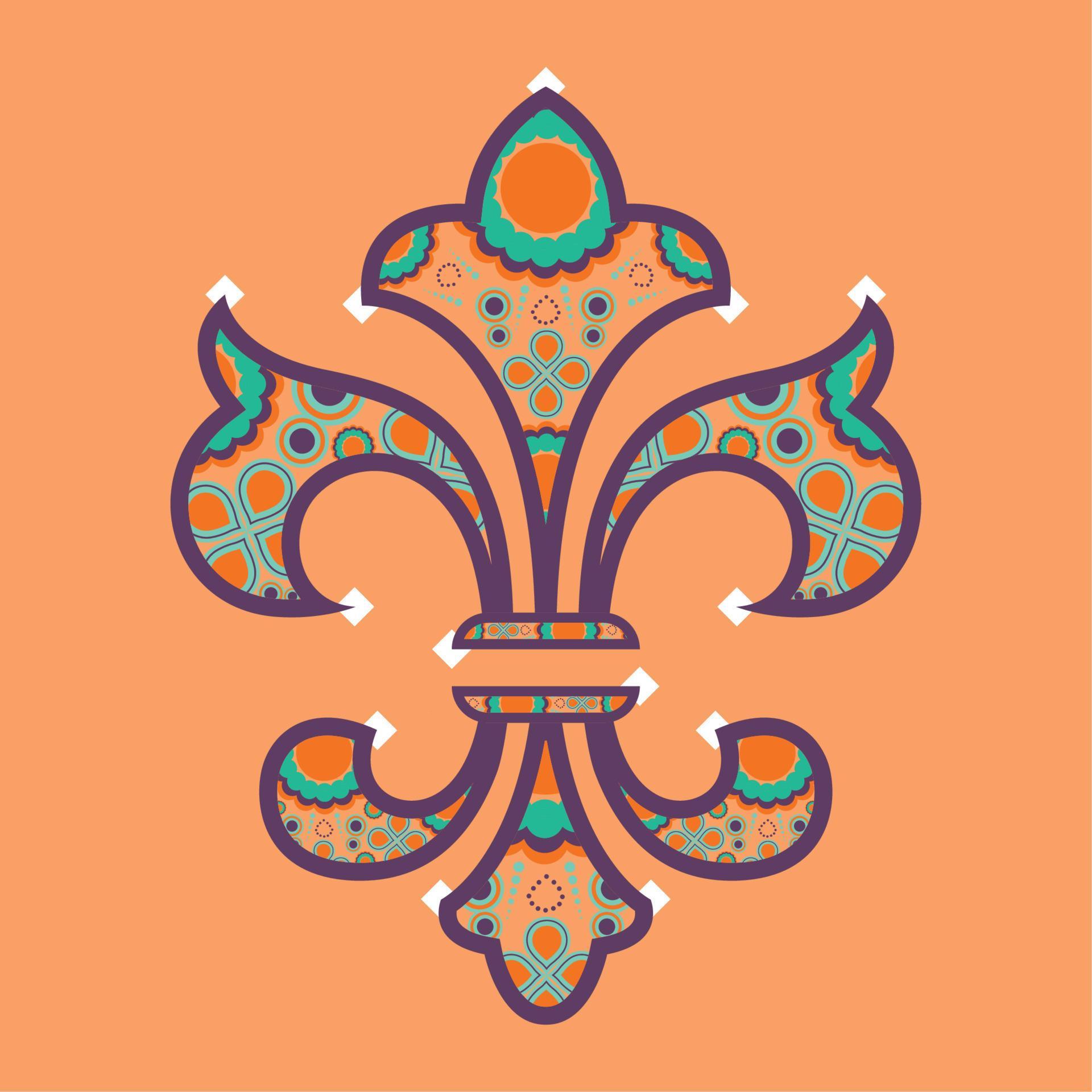 Fleur de lis. Medieval heraldry decoration - Vector 6824212 Vector Art ...