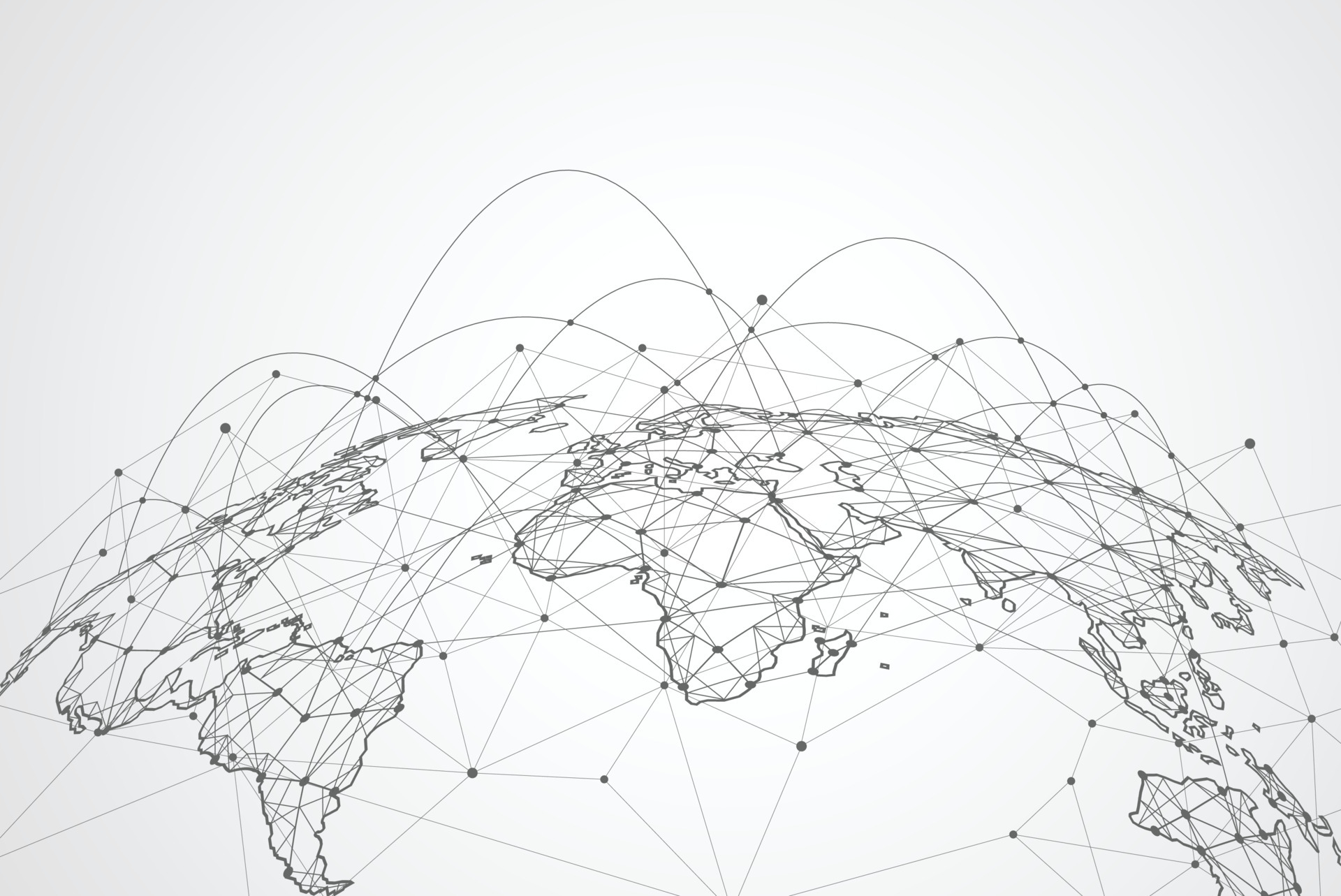 Global Network Connection World Map Point And Line Composition Concept Of Global Business