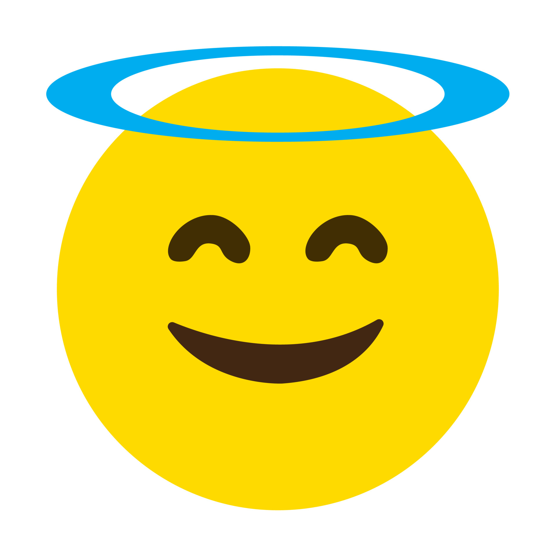 Blessed Smiley Face Emoji Vector Expression 6828462 Vector Art At Vecteezy