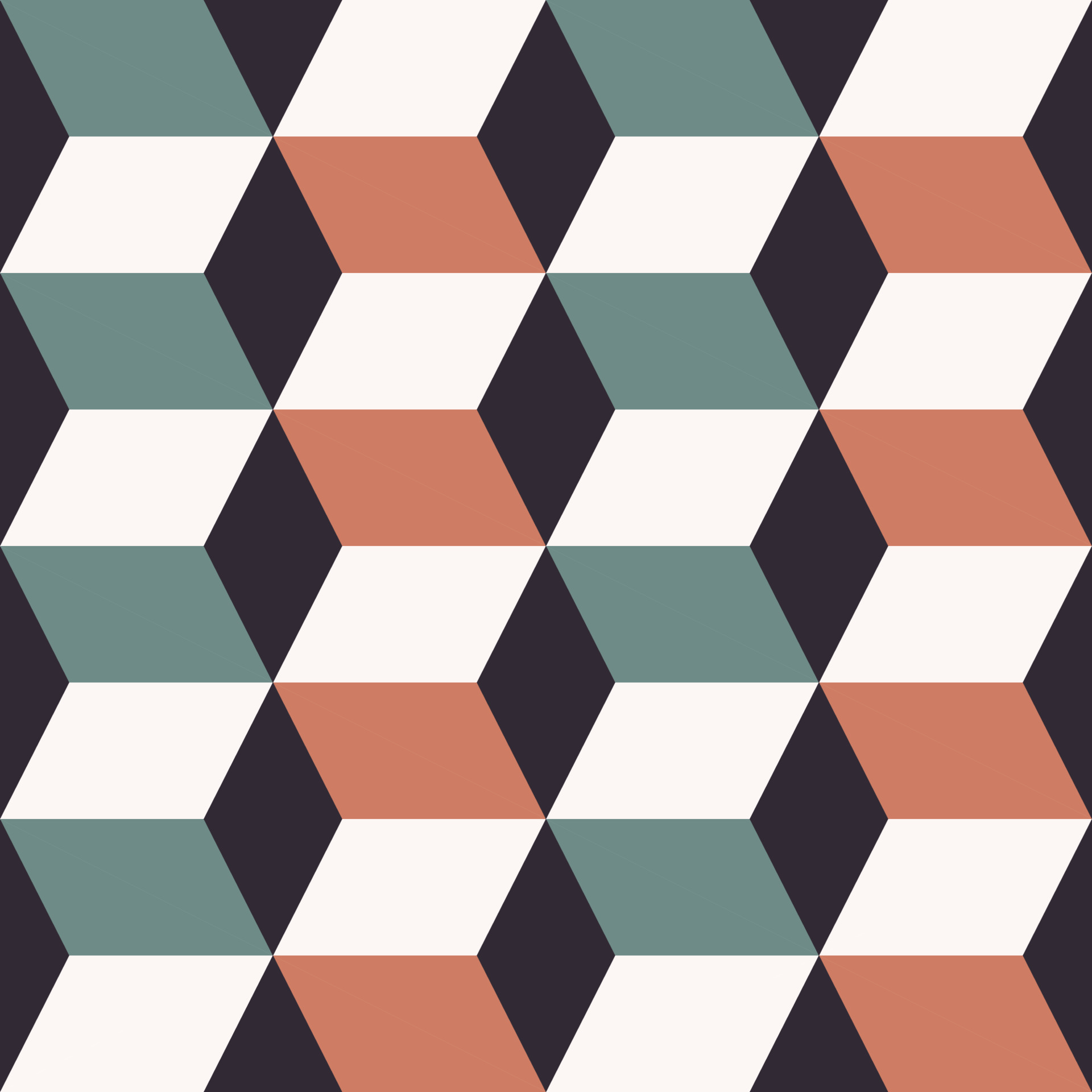 Abstract simple geometric shape brown green color seamless pattern on ...