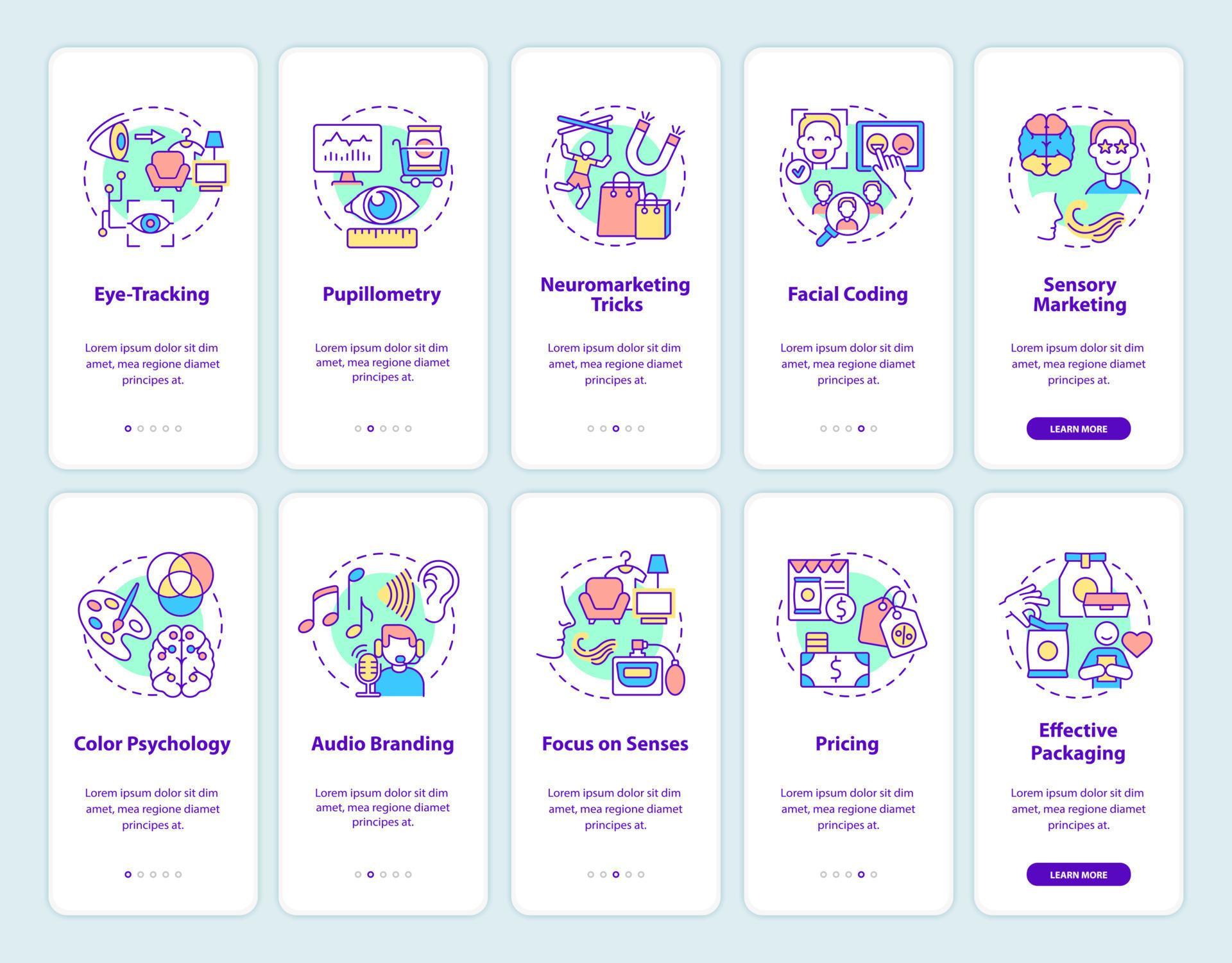 Neuromarketing Onboarding Mobile App Page Screen Psychological Marketing Tricks Walkthrough 5