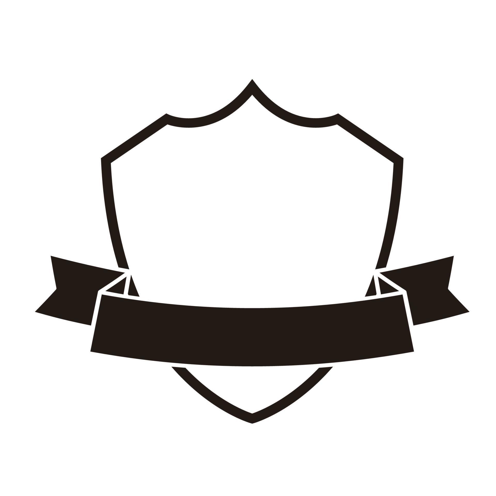Blank Shield Emblem Vector Design 6851373 Vector Art At Vecteezy
