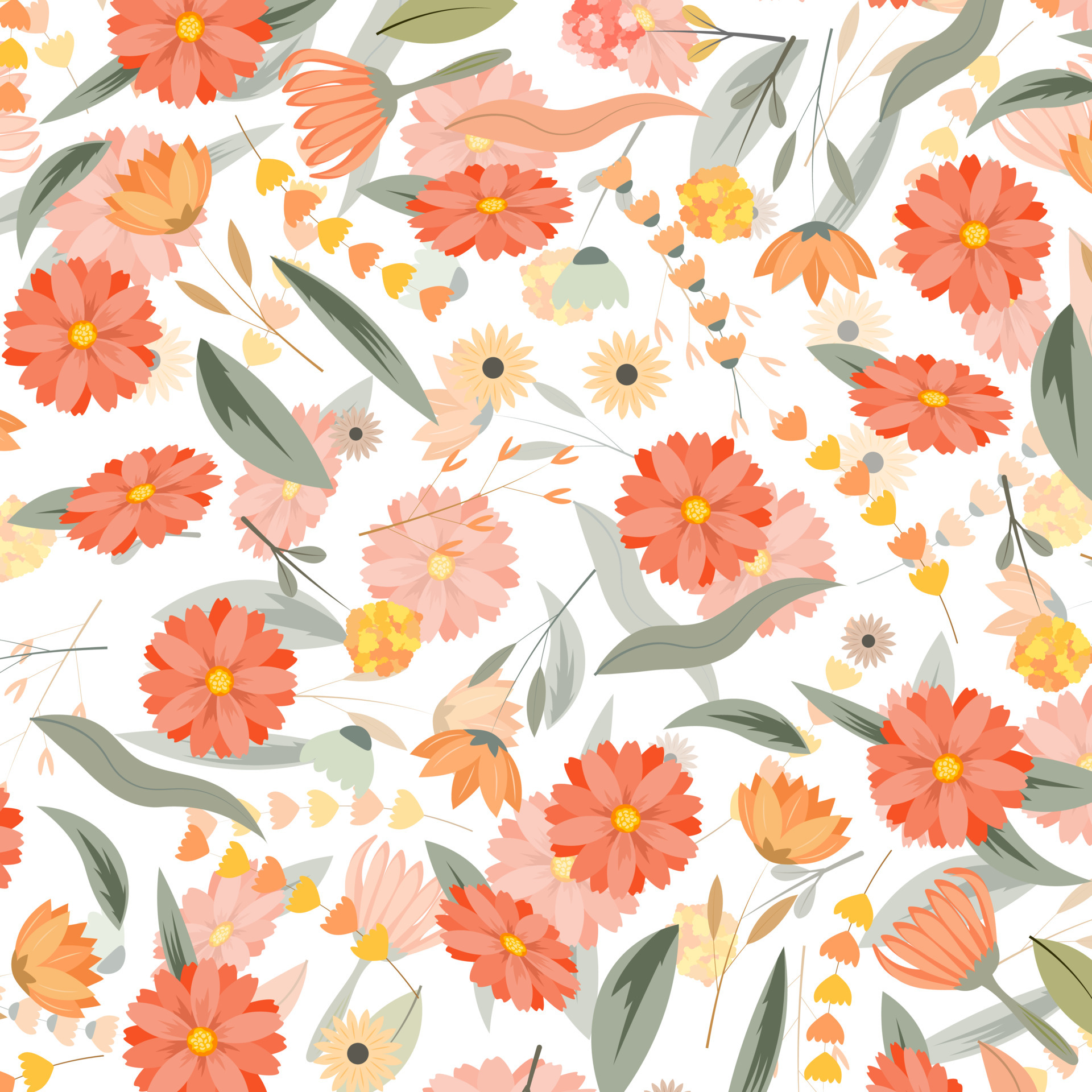 Abstract flower pattern background. Vector. 6853129 Vector Art at Vecteezy