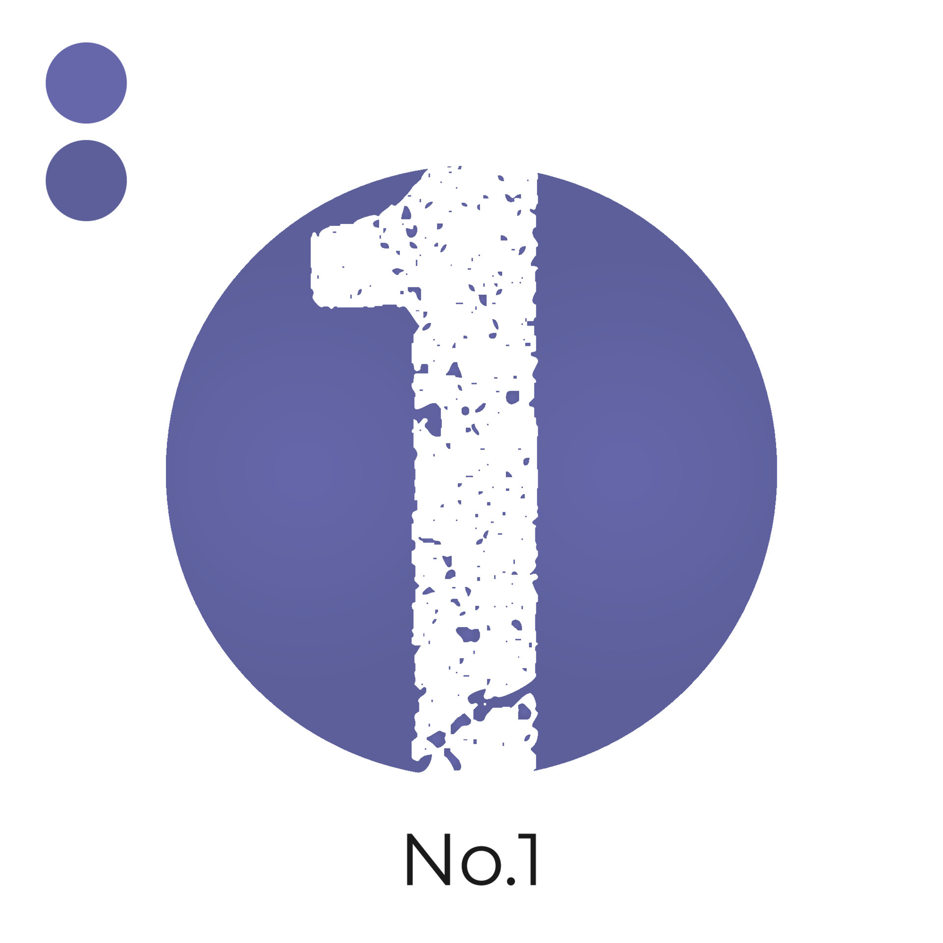Rough Number One In Gradient Very Peri Circle Color Vector Design rough-number-one-in-gradient-very-peri-circle-color-vector-design