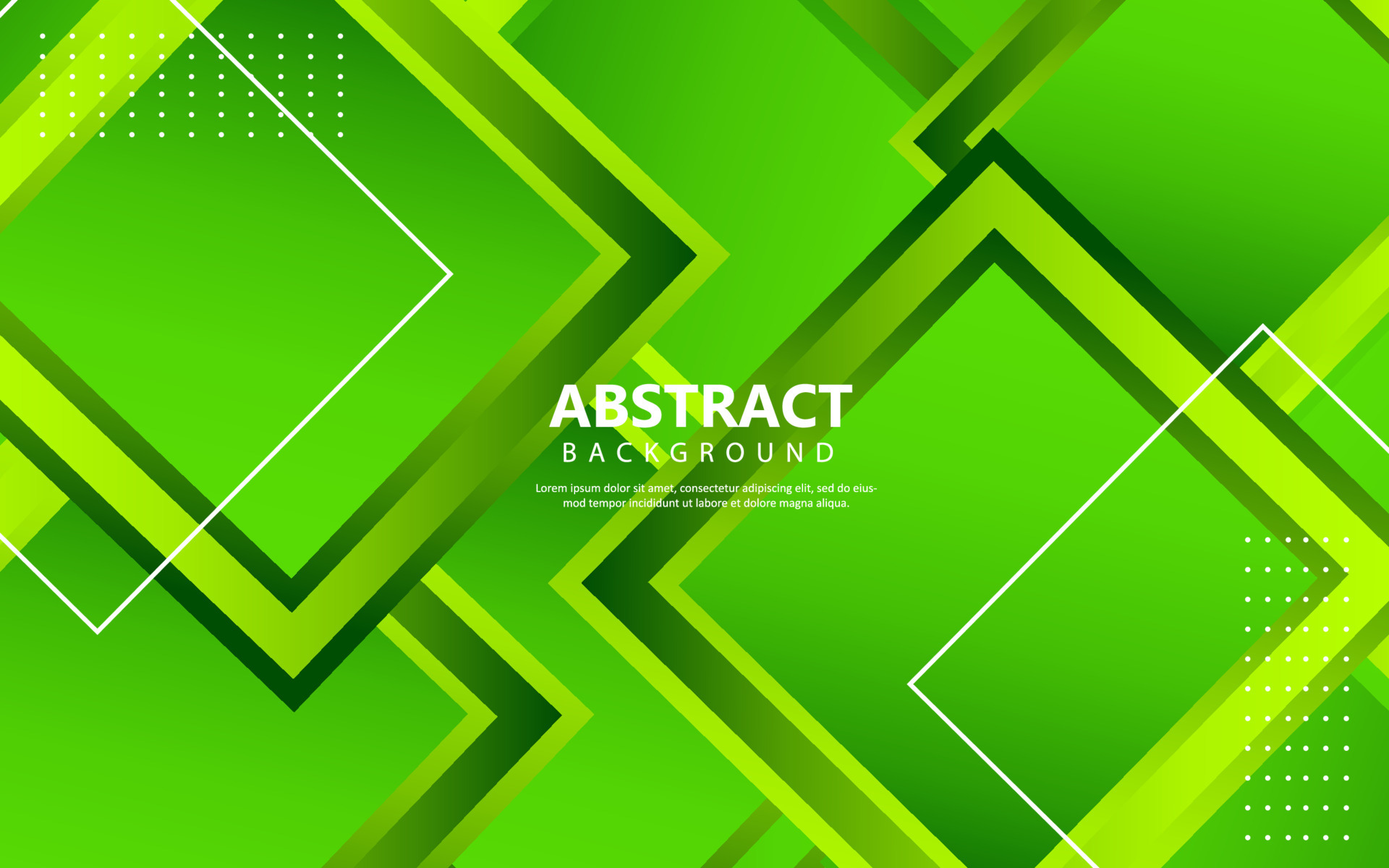 Abstract Geometric Square Shape Green Color Background 6879264 Vector